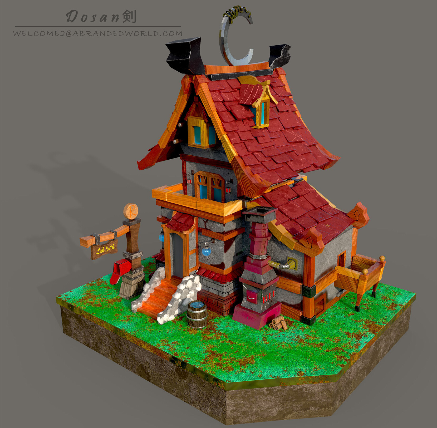 ArtStation - 3D Lock Smith Shop Model