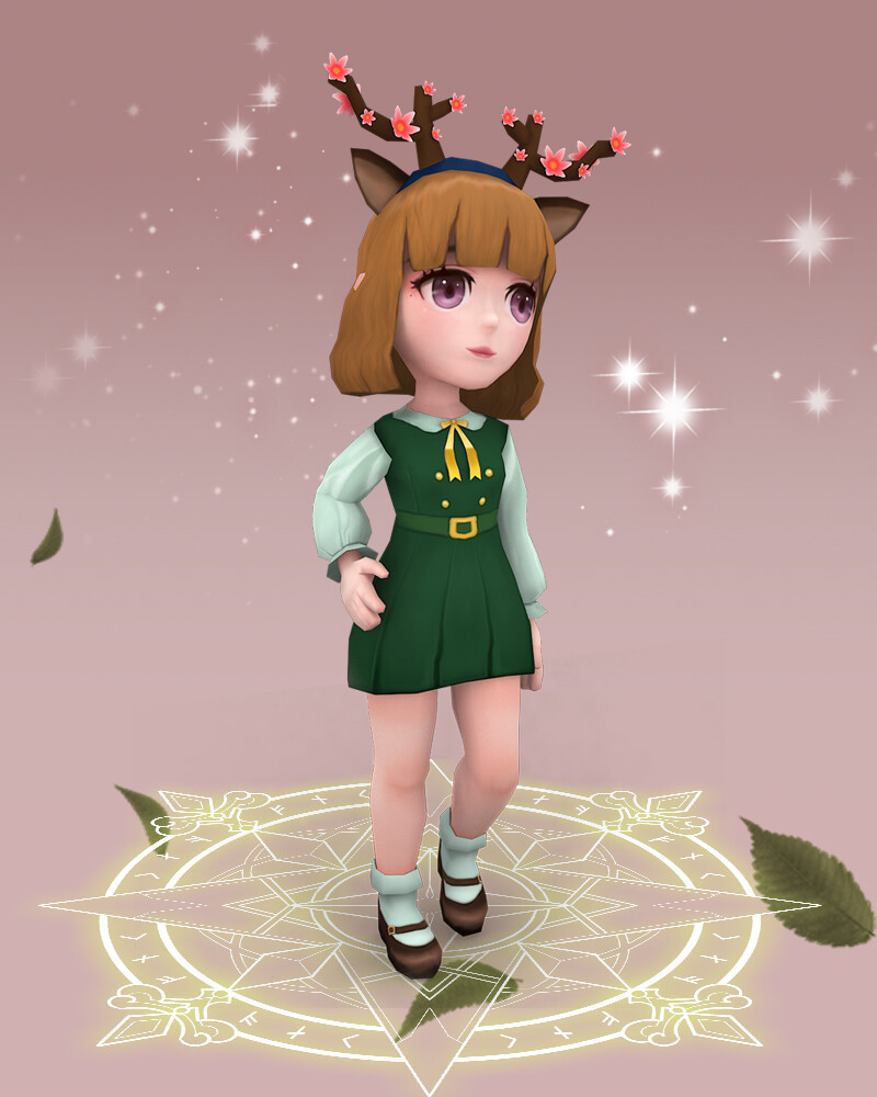 ArtStation - Deer Girl