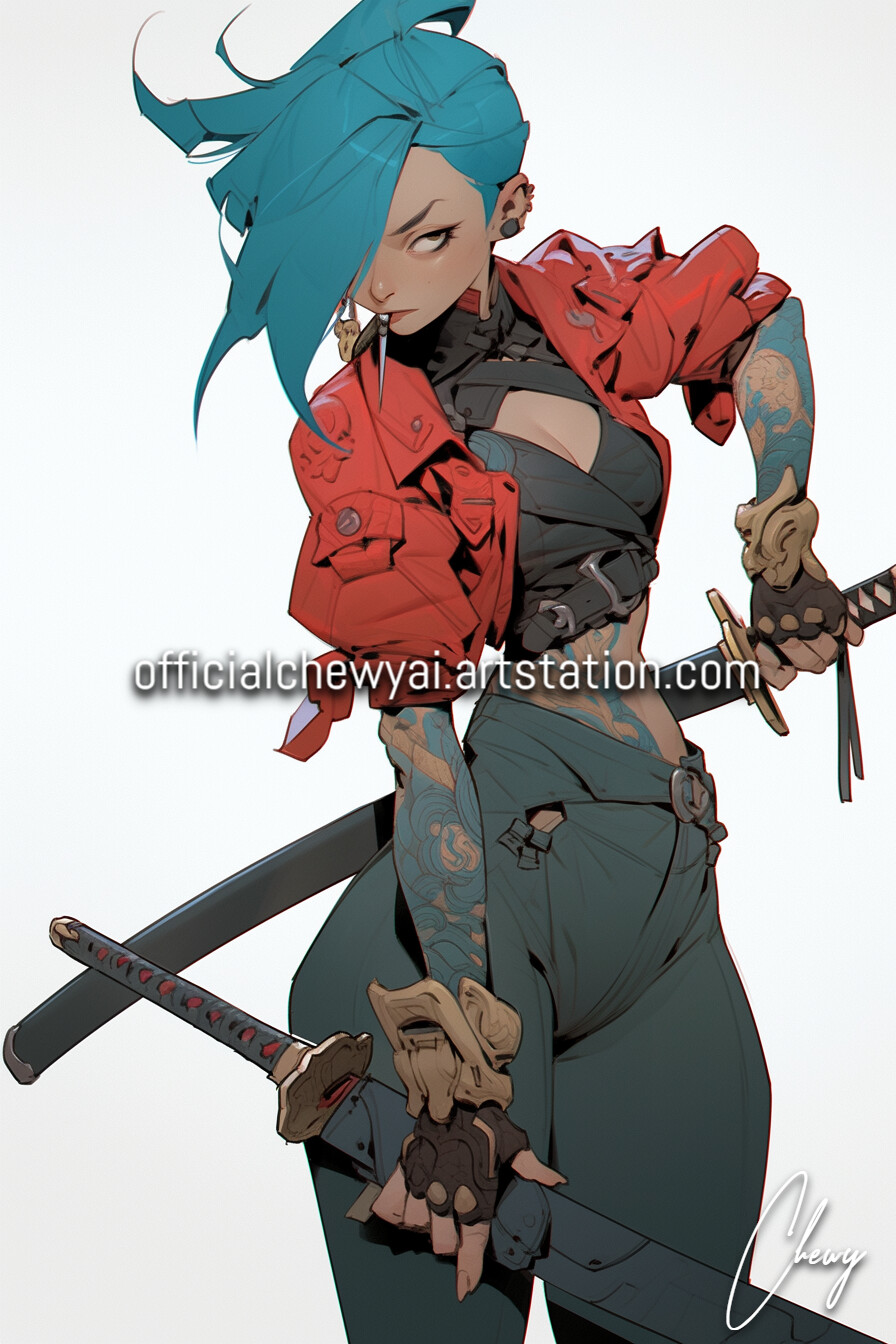 ArtStation - Various Female Samurai Designs (Part IV)