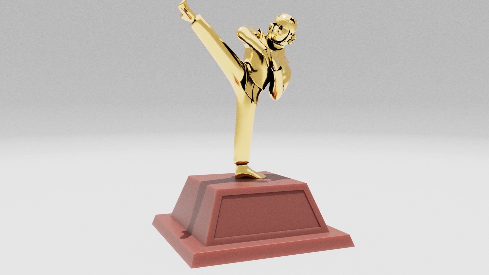 ArtStation - 3D teakwando trophy