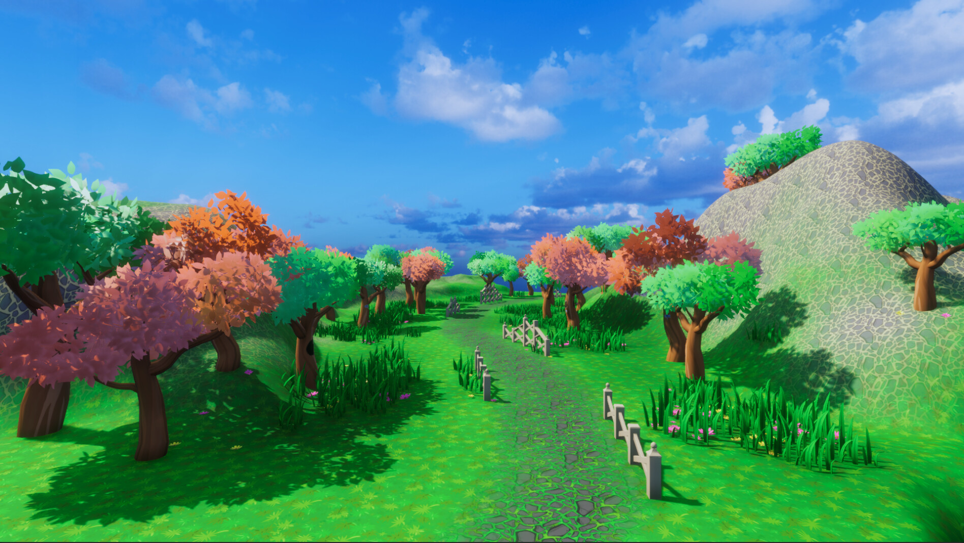 ArtStation - Forest path scene for assignment