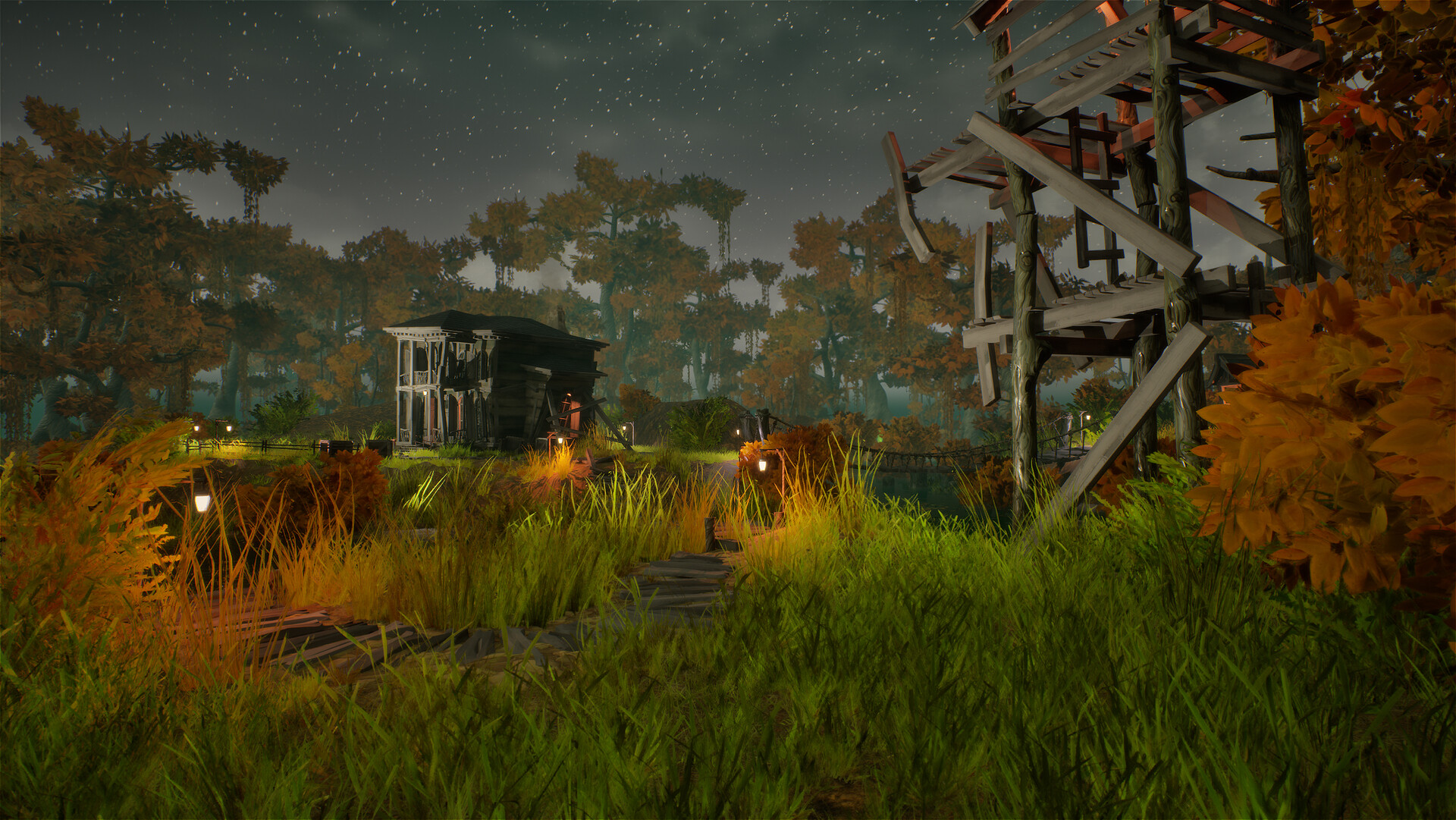 Viktor Maslenin - Stylized swamp environment