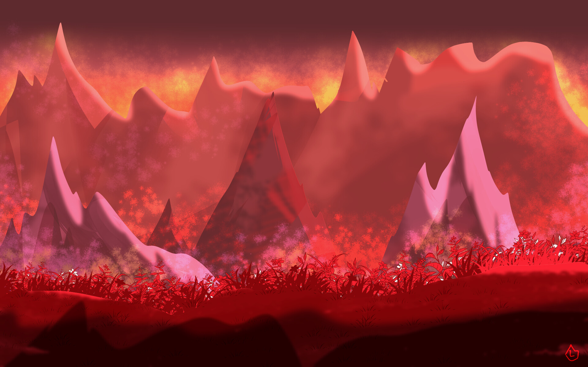 ArtStation - red landscape