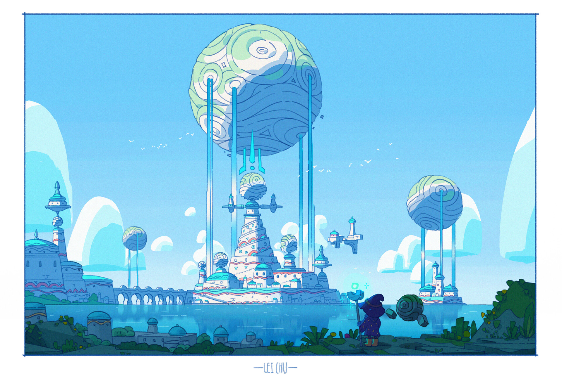 Travel by Lei Chu : r/ImaginaryCityscapes