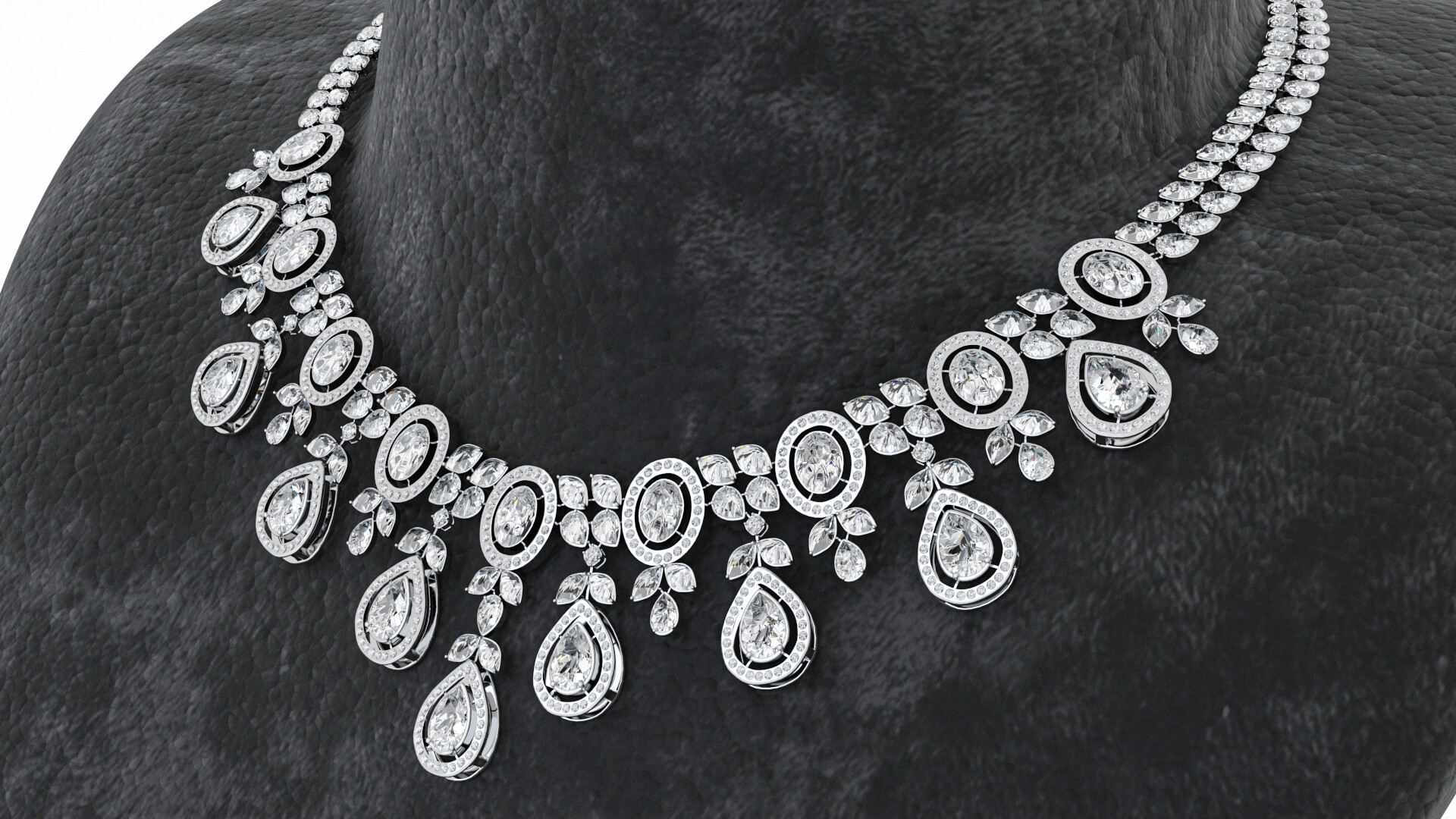 ArtStation - DIAMOND NECKLACE 3D MODEL