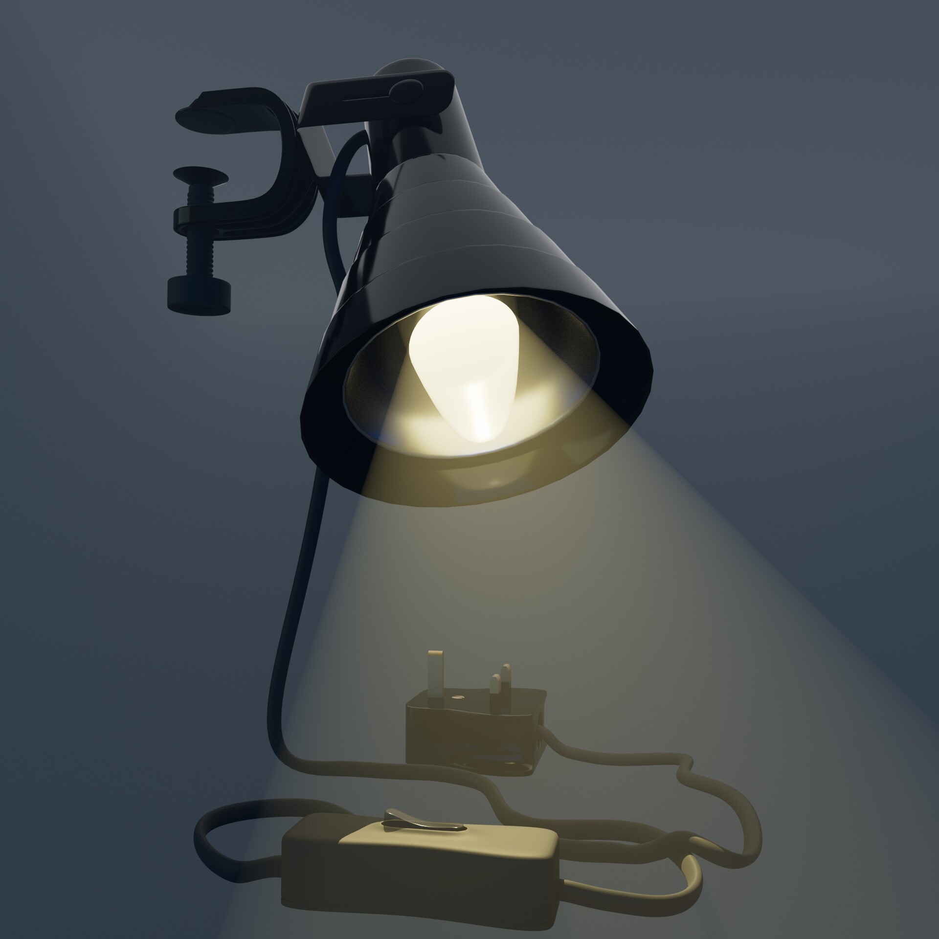 ArtStation - Desk light model and reference