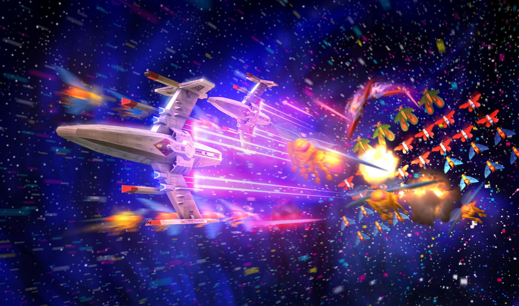 ArtStation - Galaga 30th Collection. Opening movie and Main Visual ...