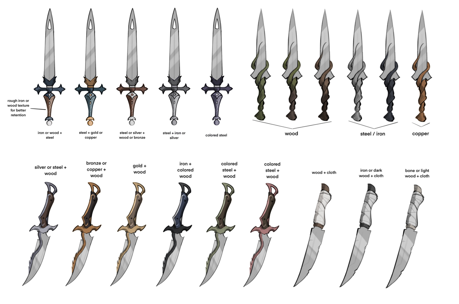 ArtStation - concept art - weapon and thumbnails