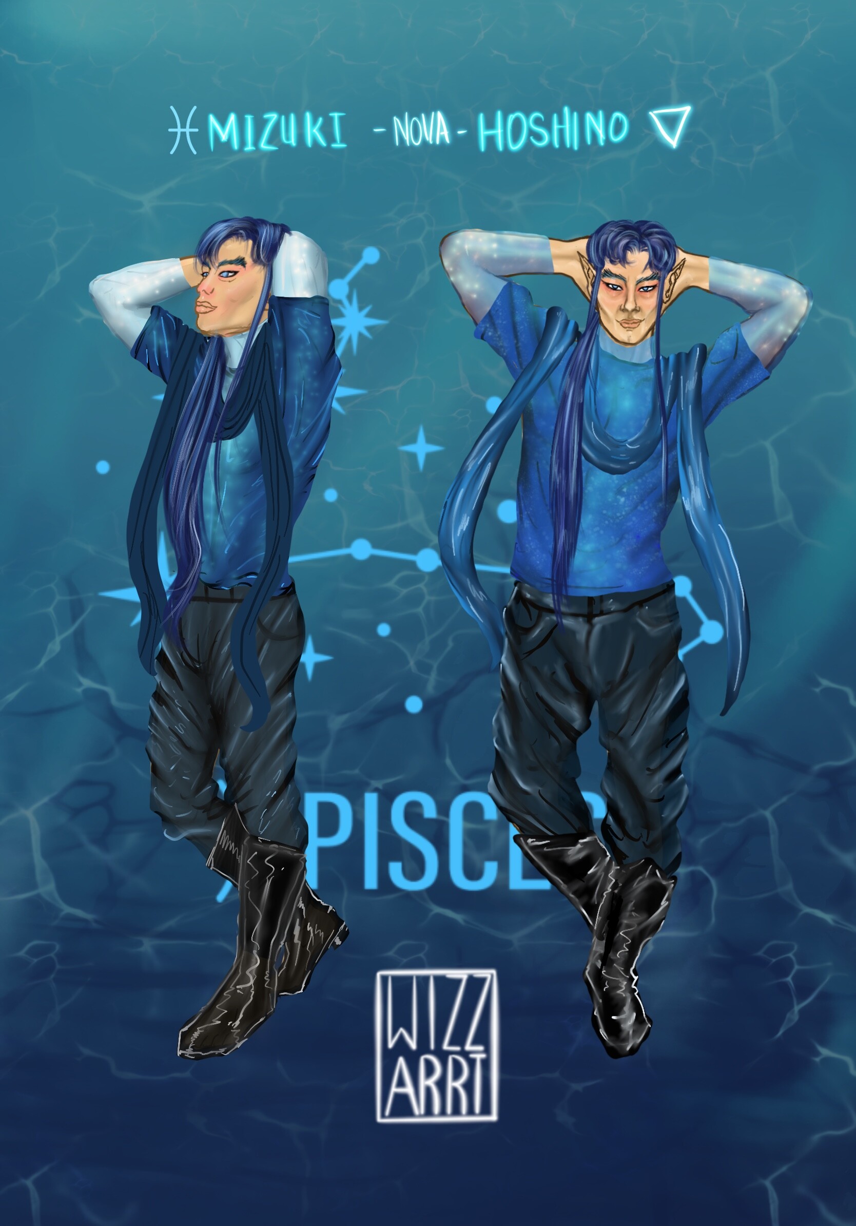 ArtStation - Starchild Chronicles OC Mizuki