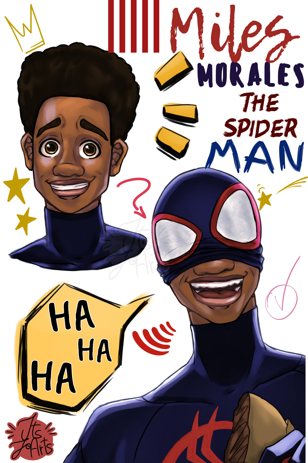ArtStation - "His name is Miles Morales..."🕸️🕷️