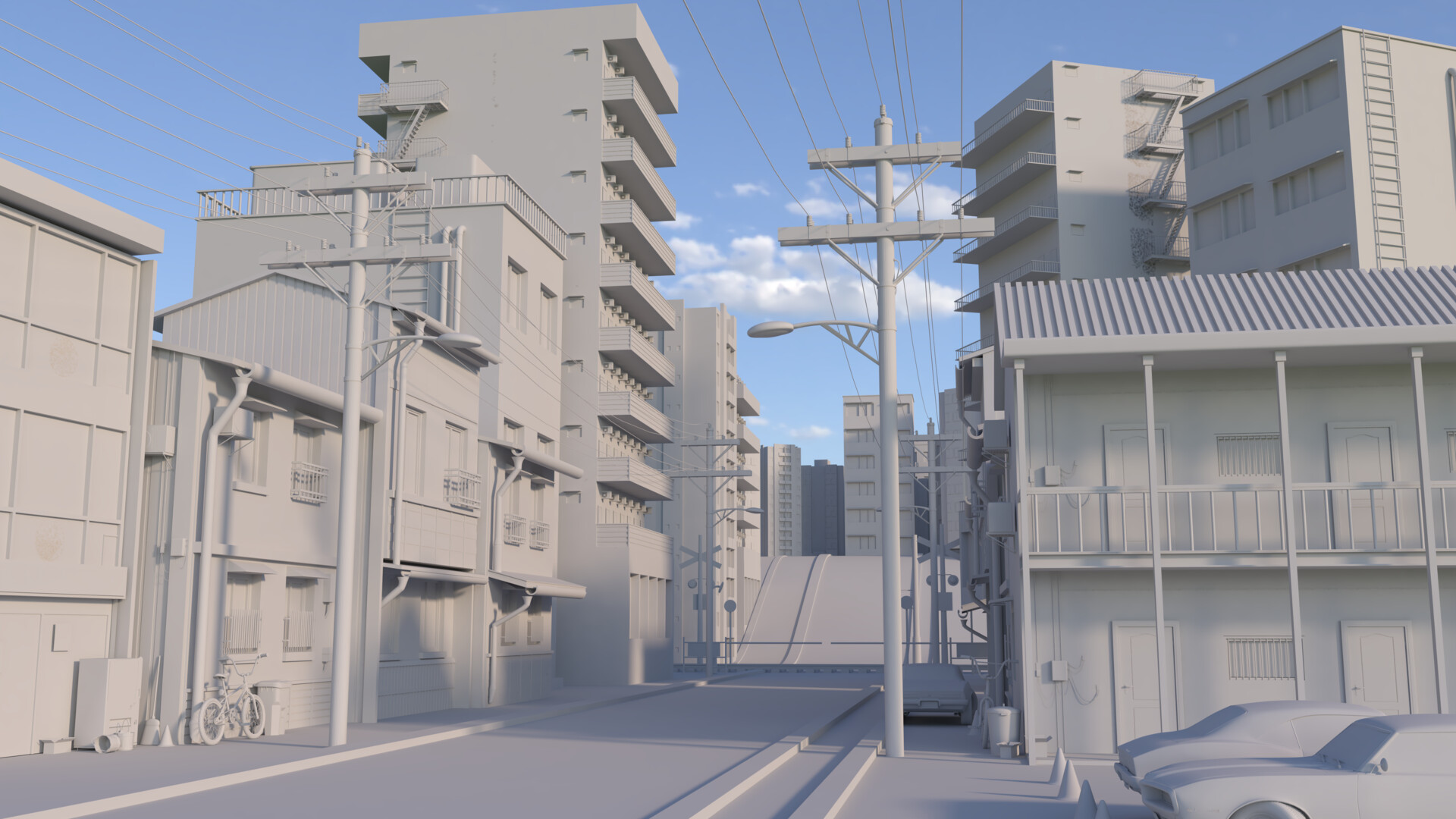 ArtStation - 3d Environment Japanese street