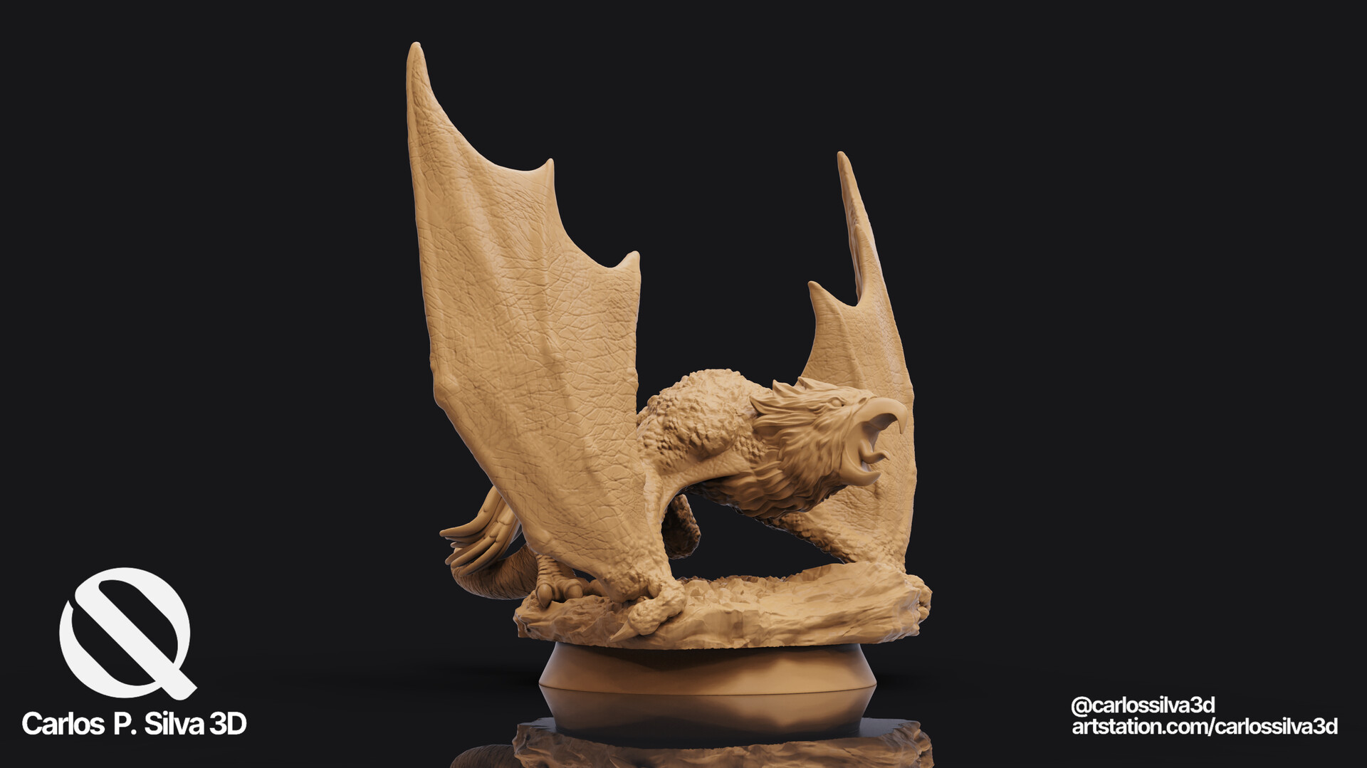 ArtStation - Arara Wyvern Scupted for Pumpkin Studio