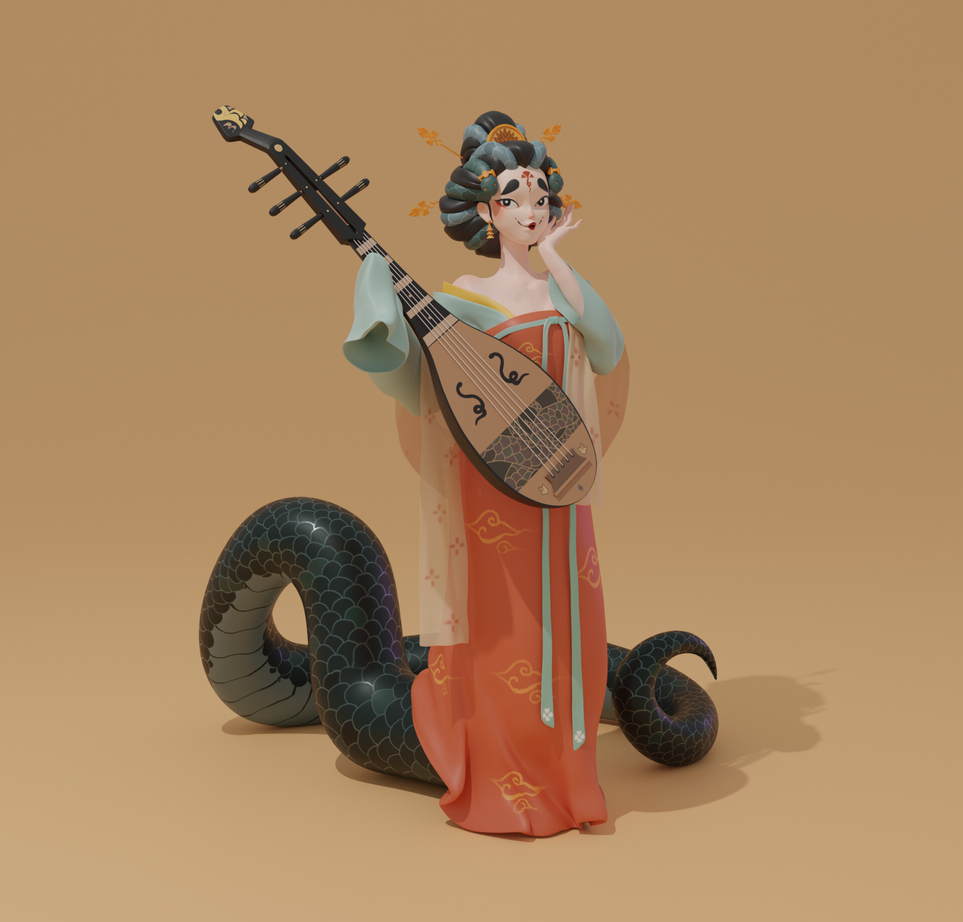 Gaoge Ren - XIANG LIU-Character Modeling