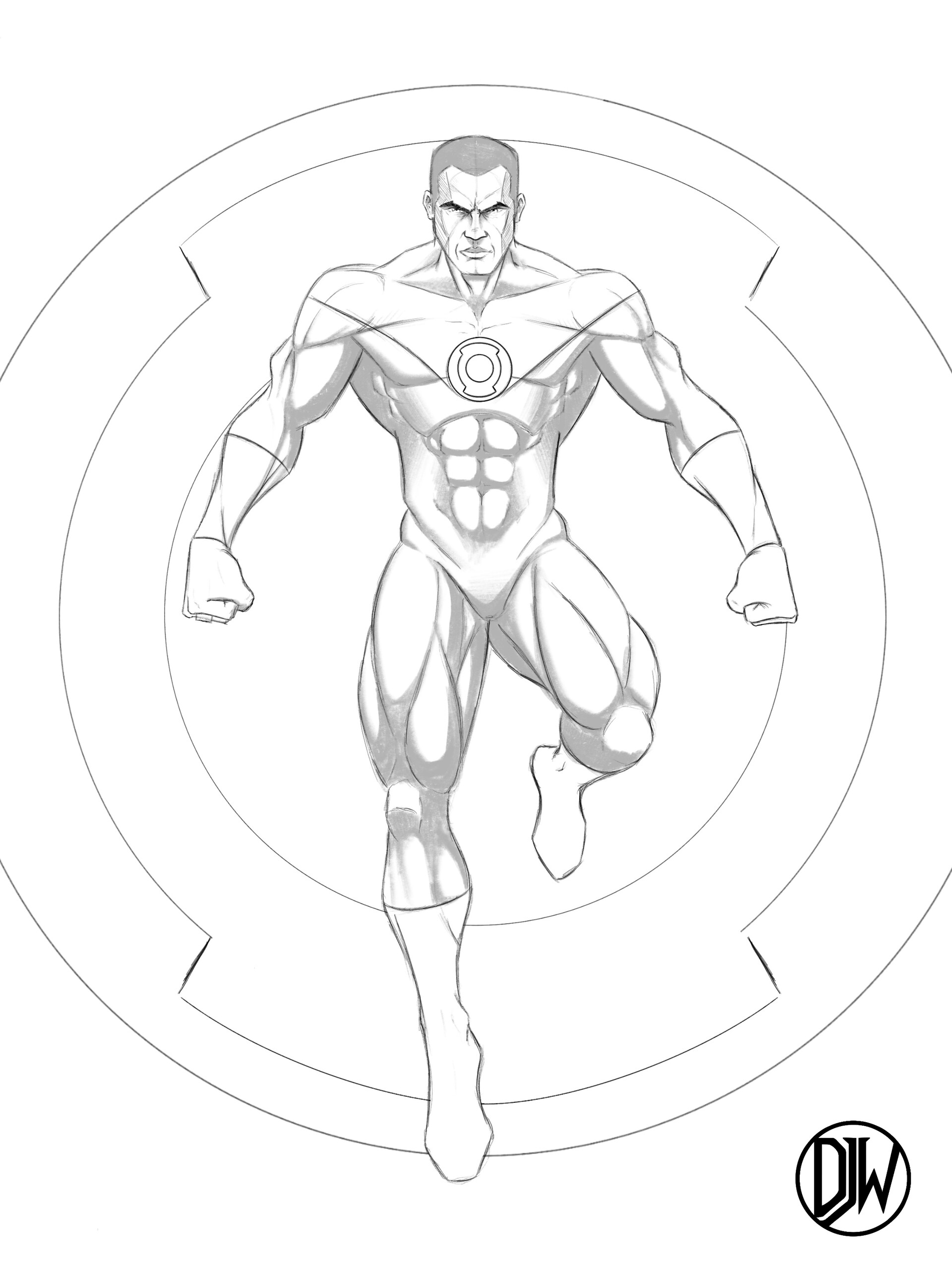 coloring pages green lantern