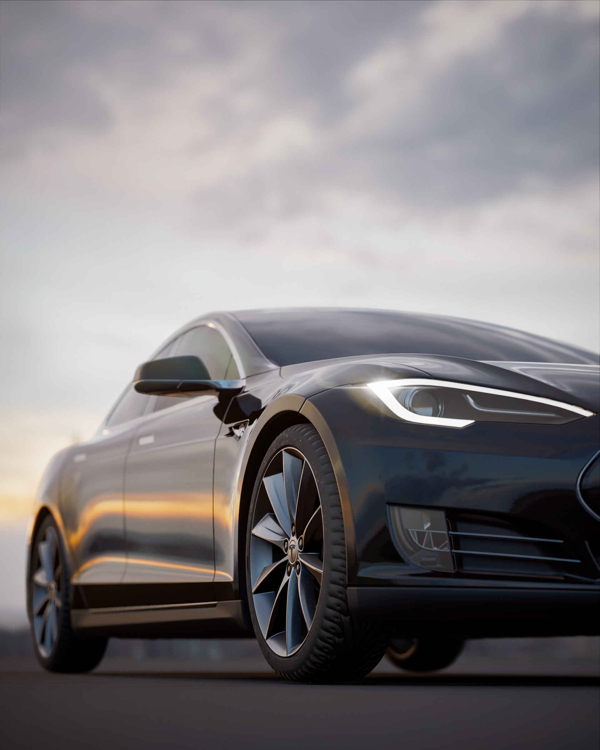 ArtStation - Tesla Model S (3d Renders)