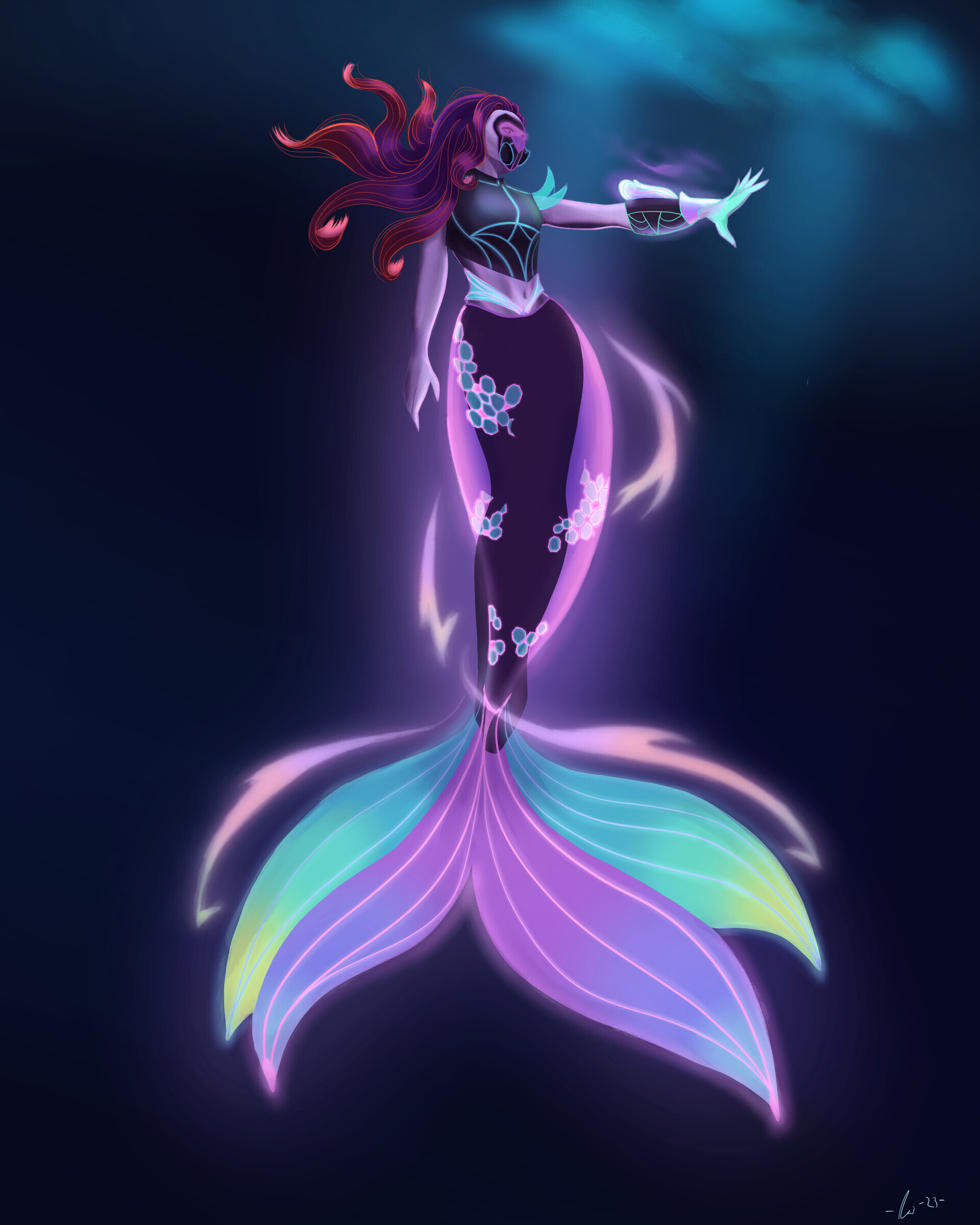 ArtStation - Tech Mermaid Design