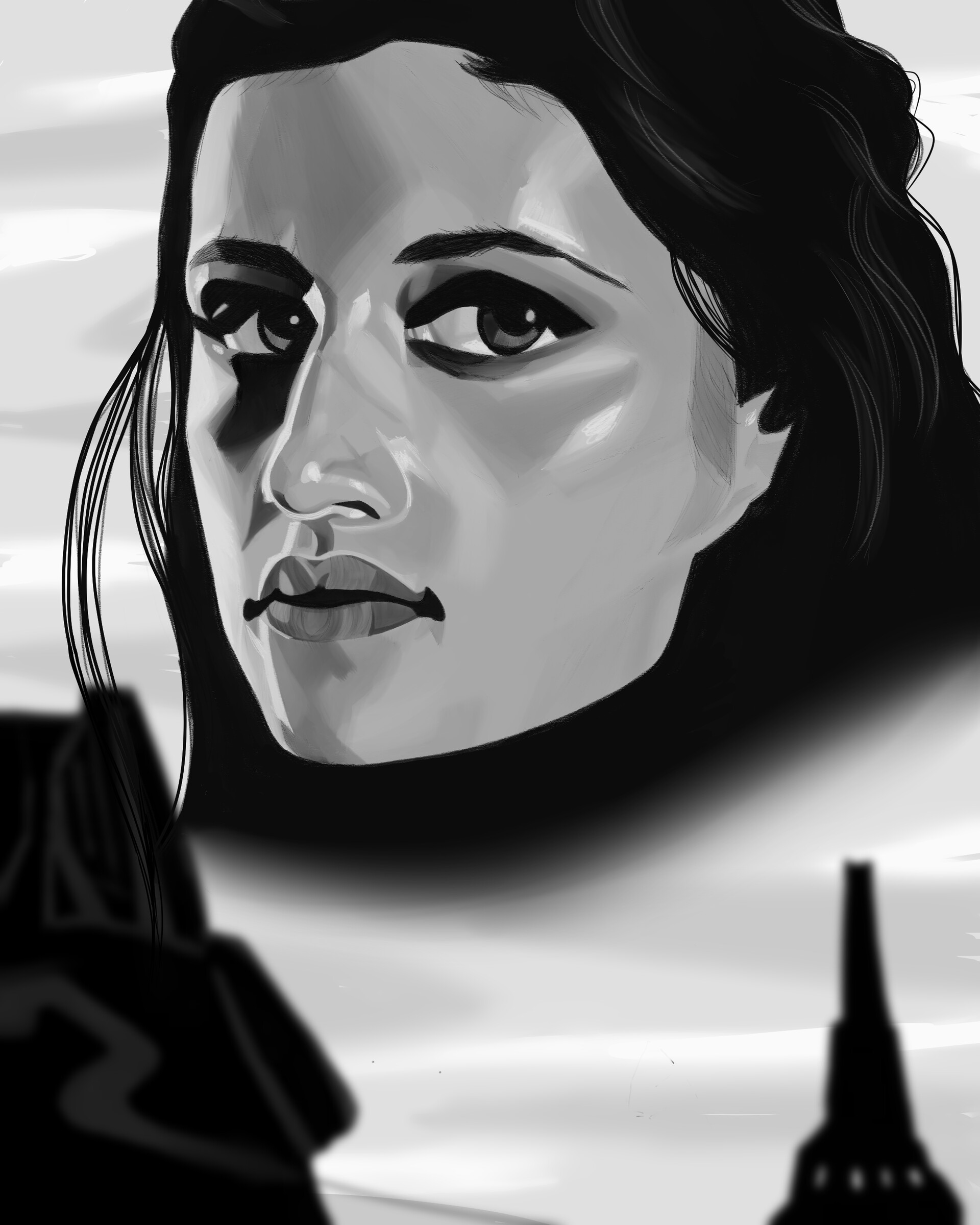 ArtStation - Pencil Portrait of Yennefer of Vengerberg/Anya Chalotra