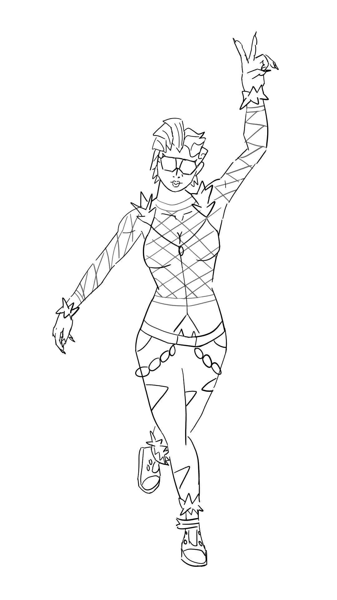 punk fortnite coloring pages
