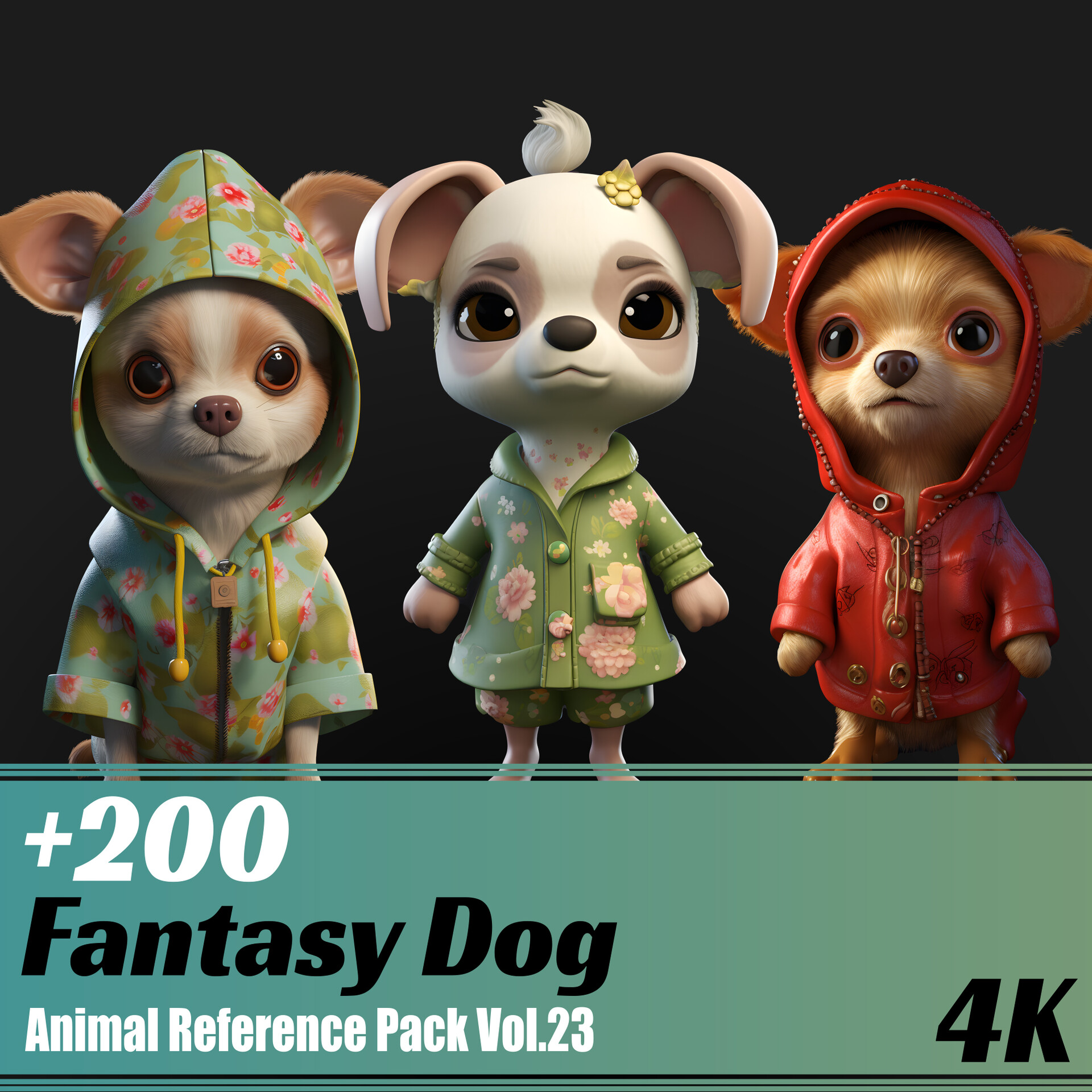 ArtStation - +200 Fantasy Dog | 4K | Animal Reference Pack Vol.23