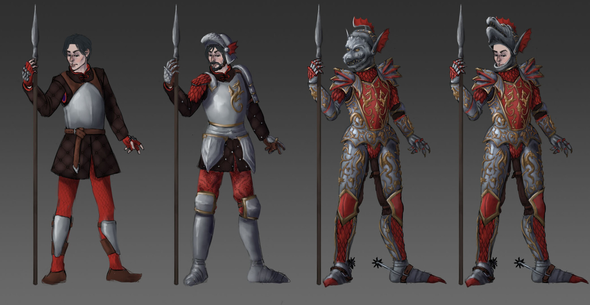 ArtStation - Knight Level-up Design