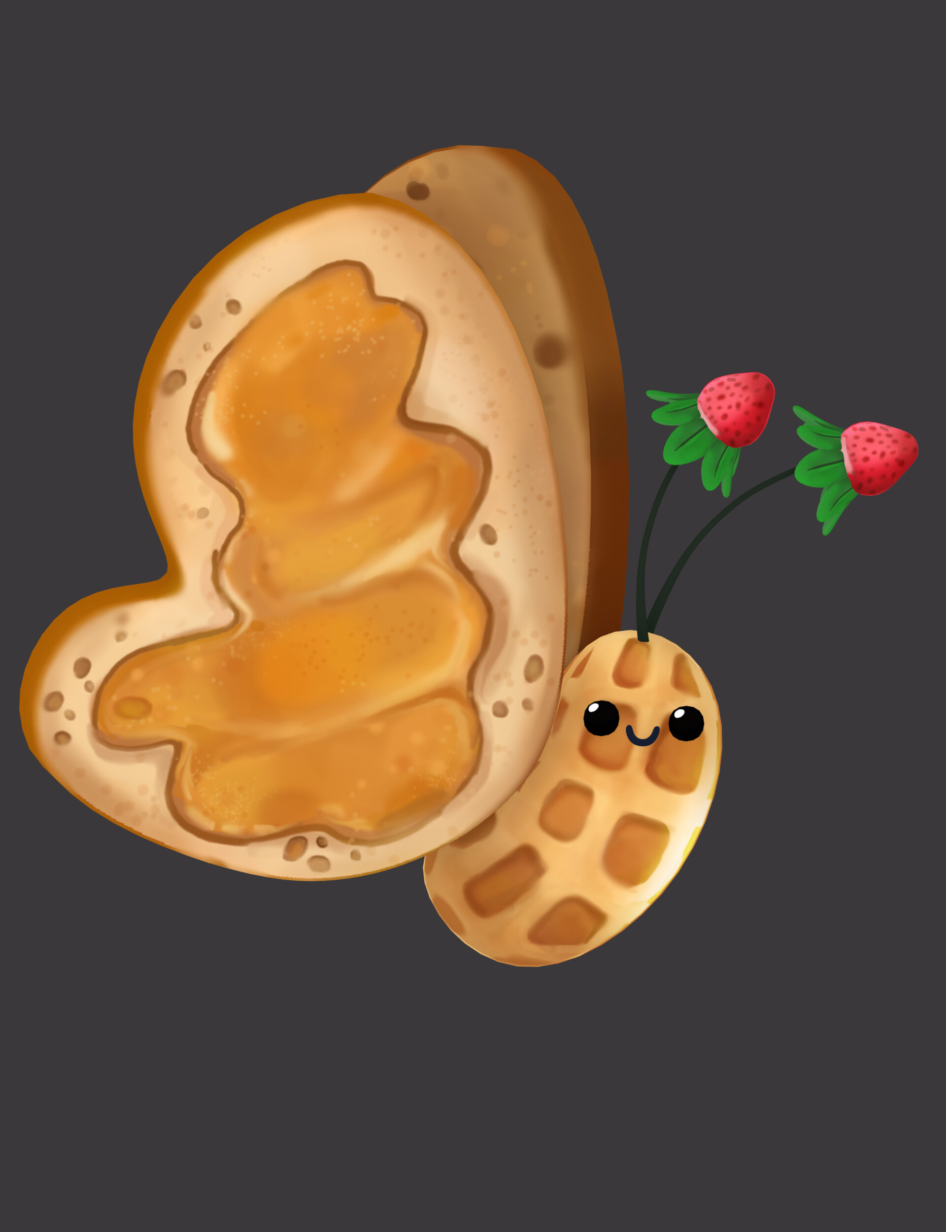 ArtStation - 3d Peanut butterfly