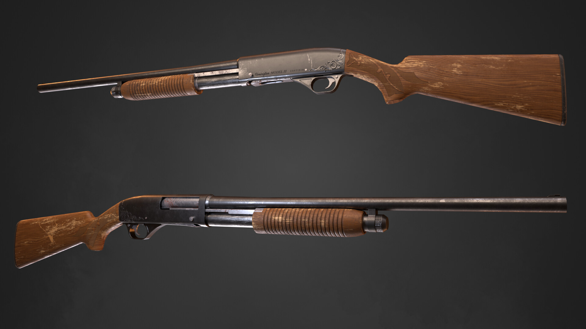 Black Max - Shotgun Remington Model 31 in 3 types