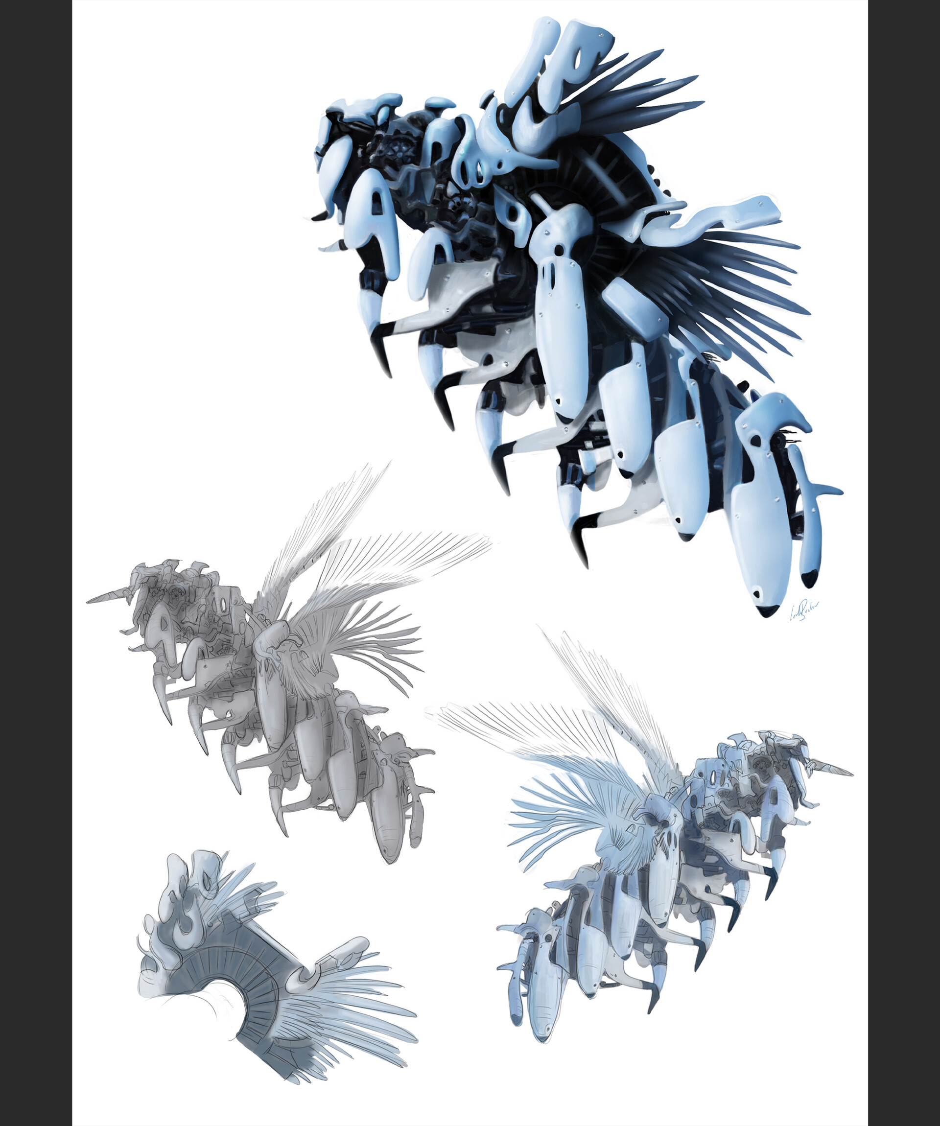 ArtStation - Creepy mech beetle concept!