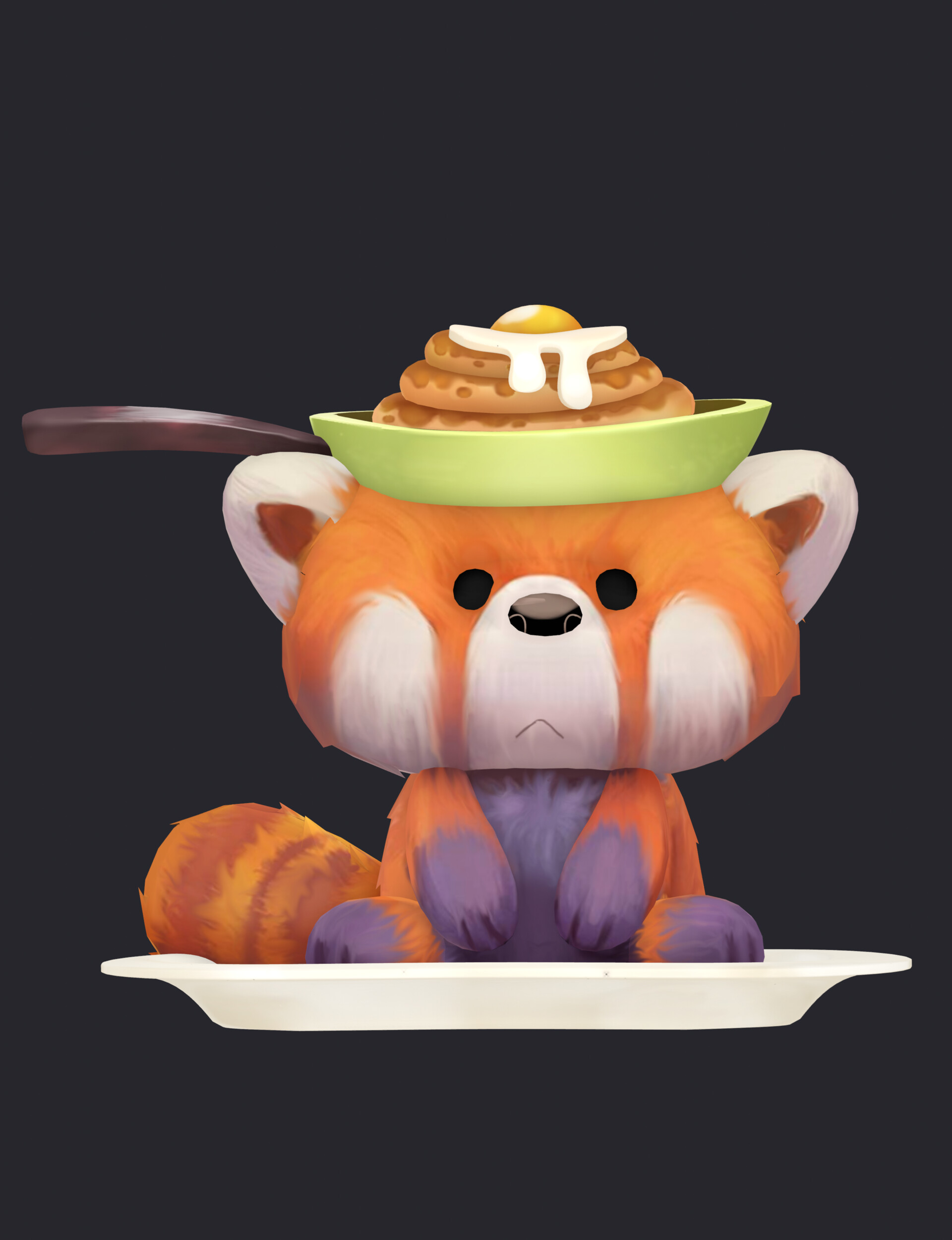 ArtStation - Red panda 3d