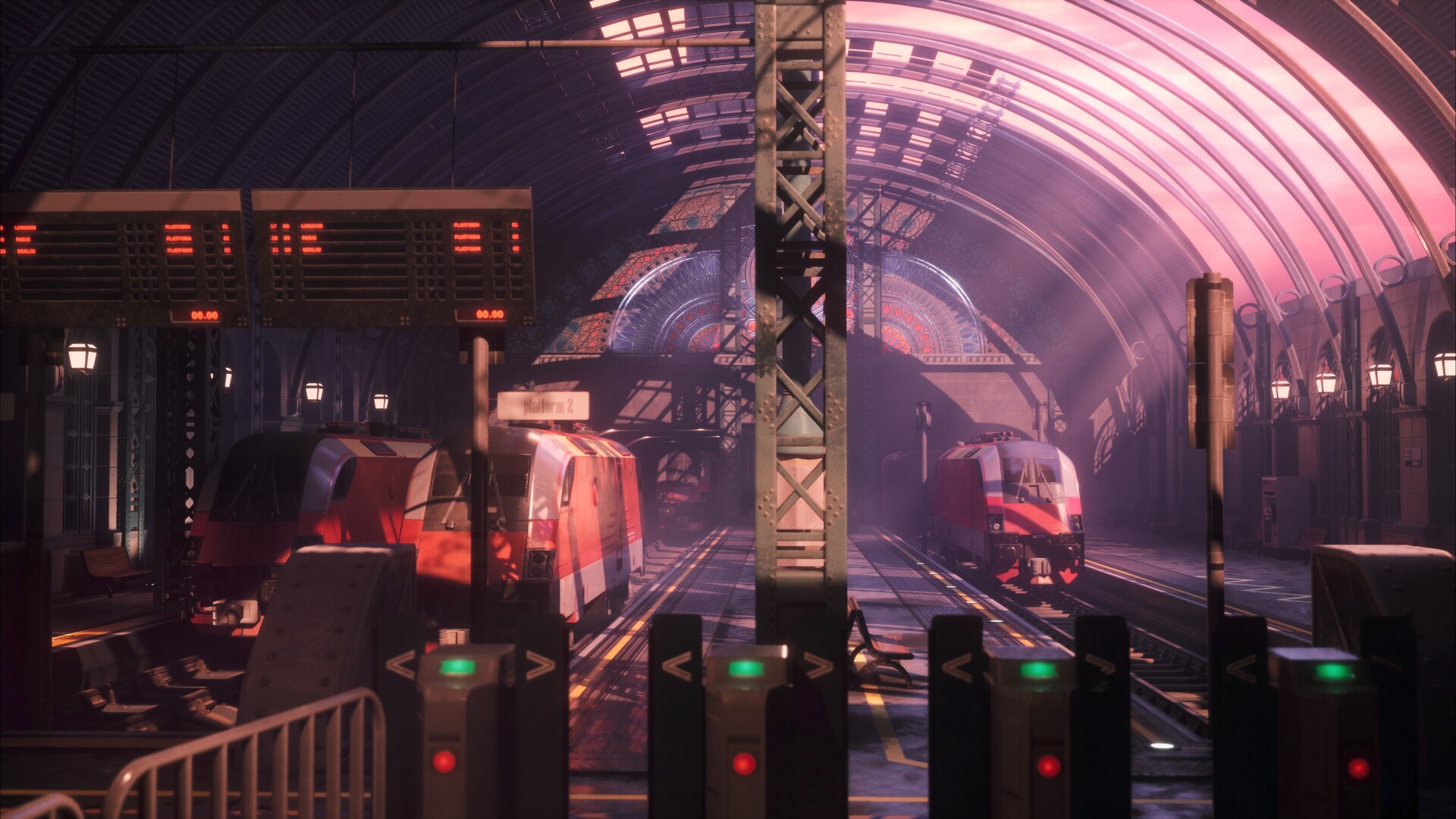 Rain Yan - UE5 Lighting Study: Train Station