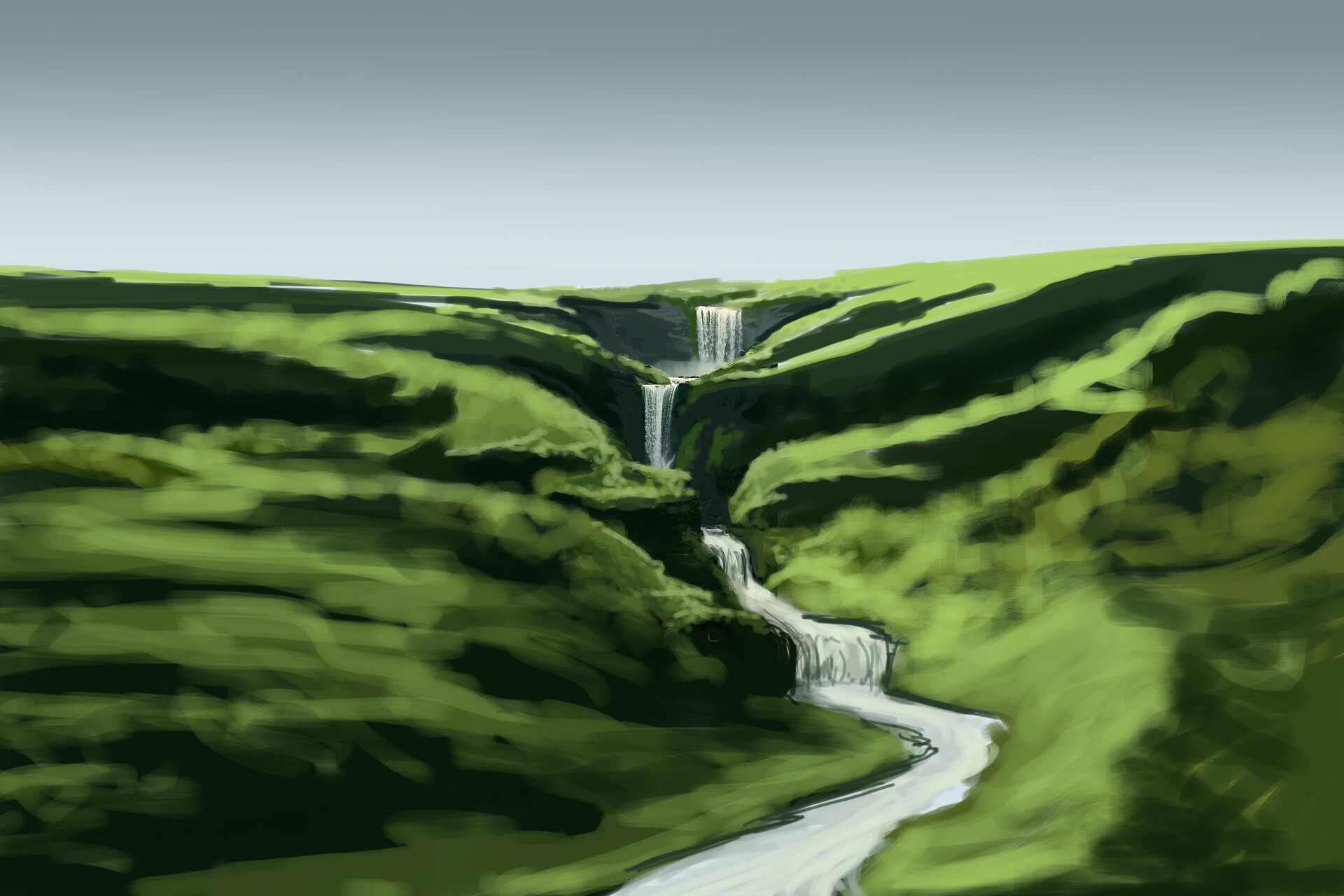 ArtStation - Green Valley concept 2