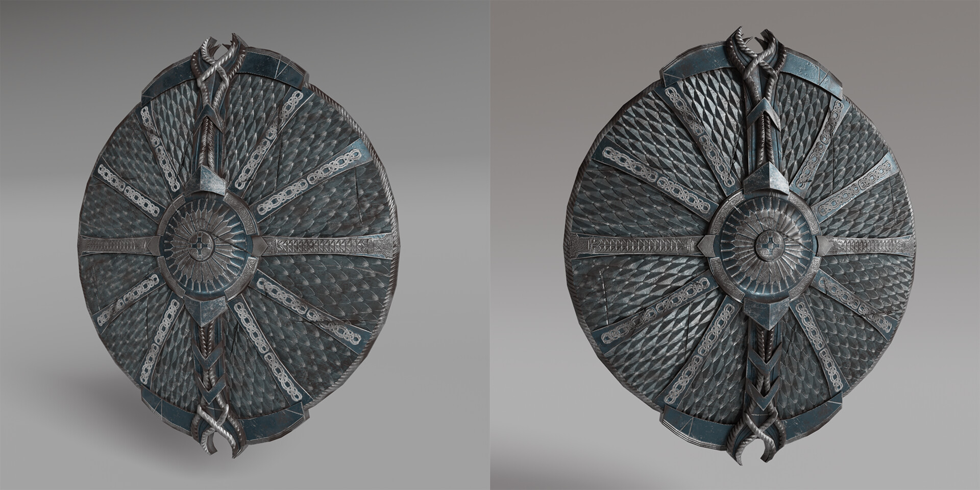 ArtStation - Prop Practice 08 - God Of War Kratos Shield (Fan Art)