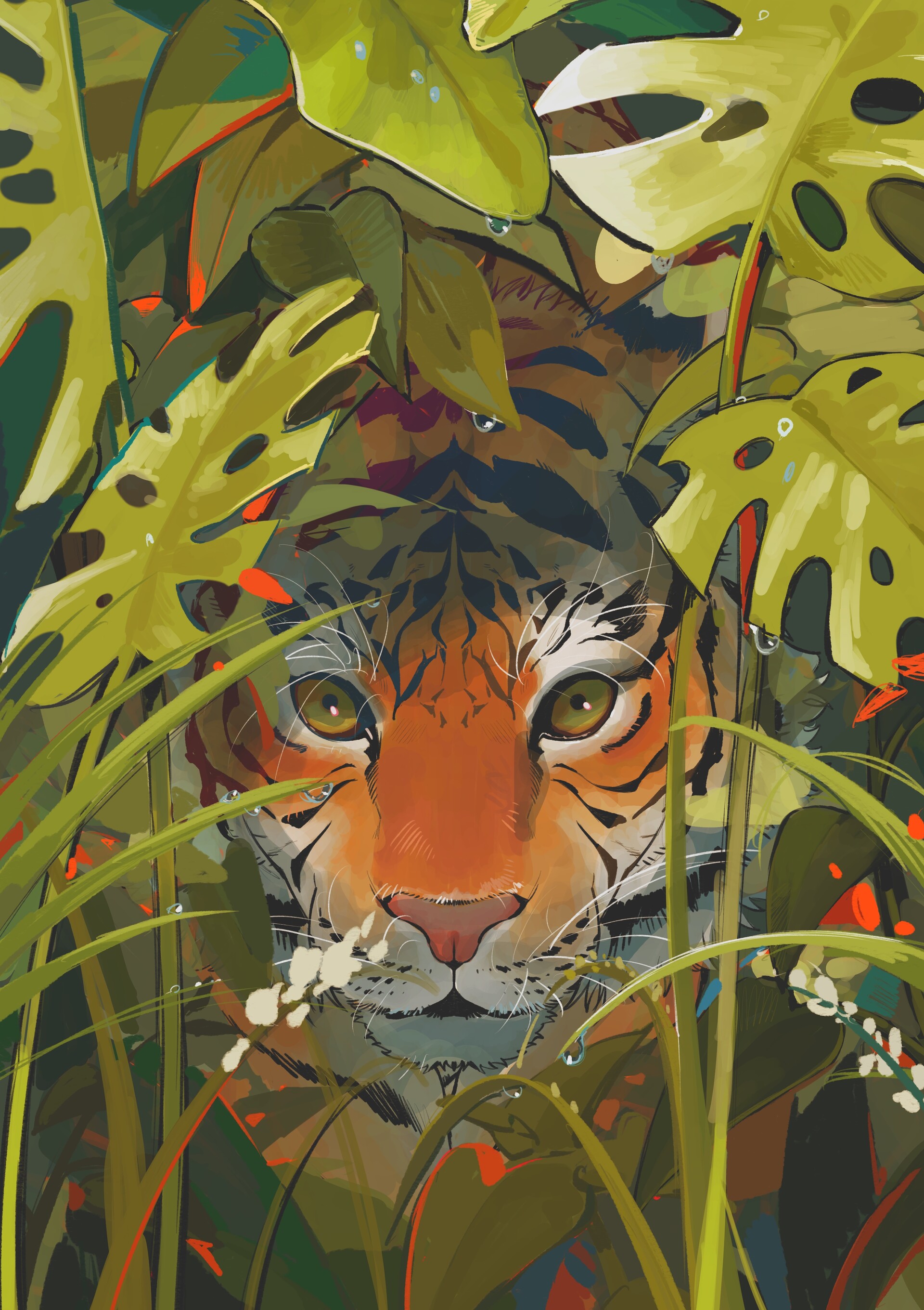 ArtStation - Tiger in green