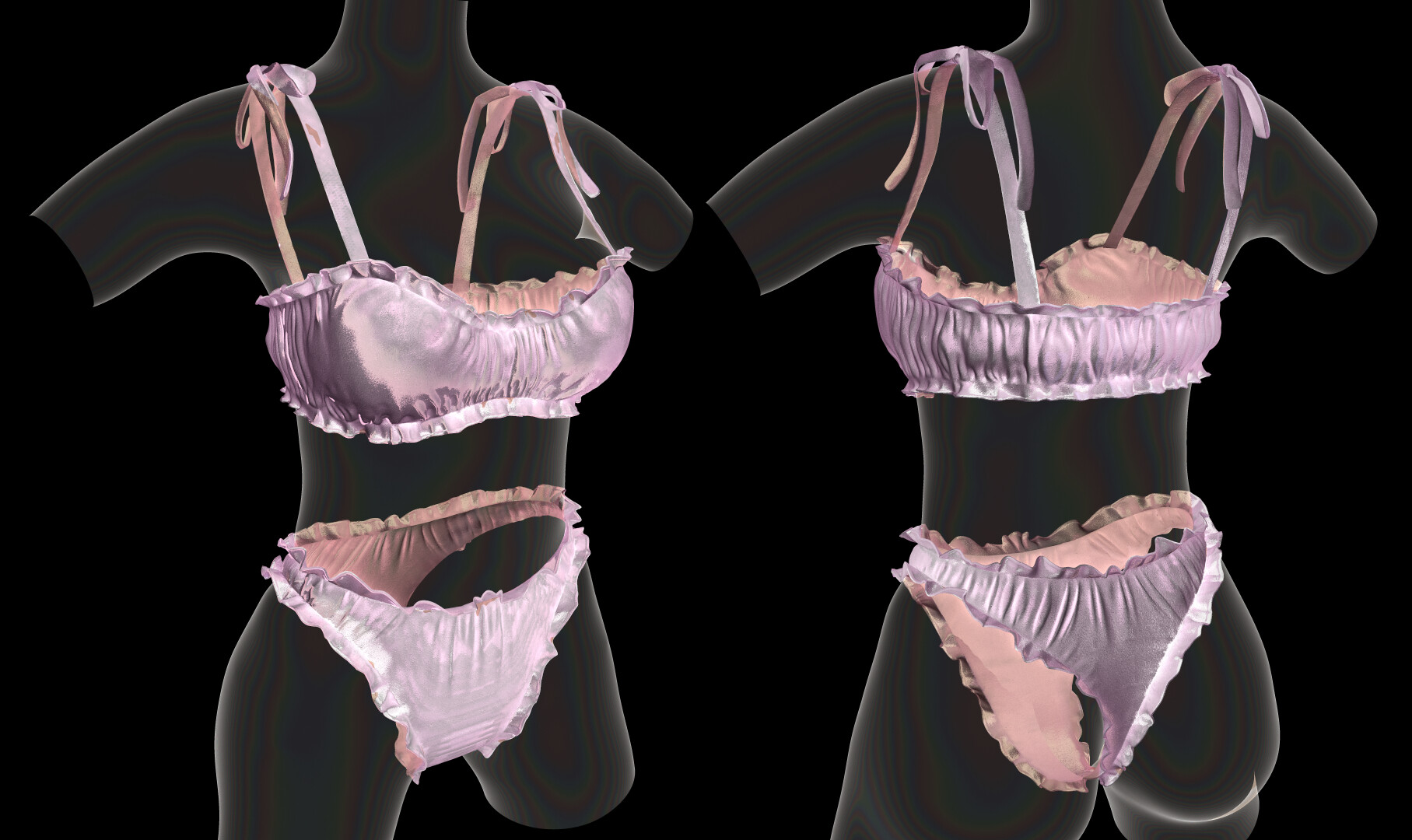 ArtStation - Lingerie set "Marshmallow"