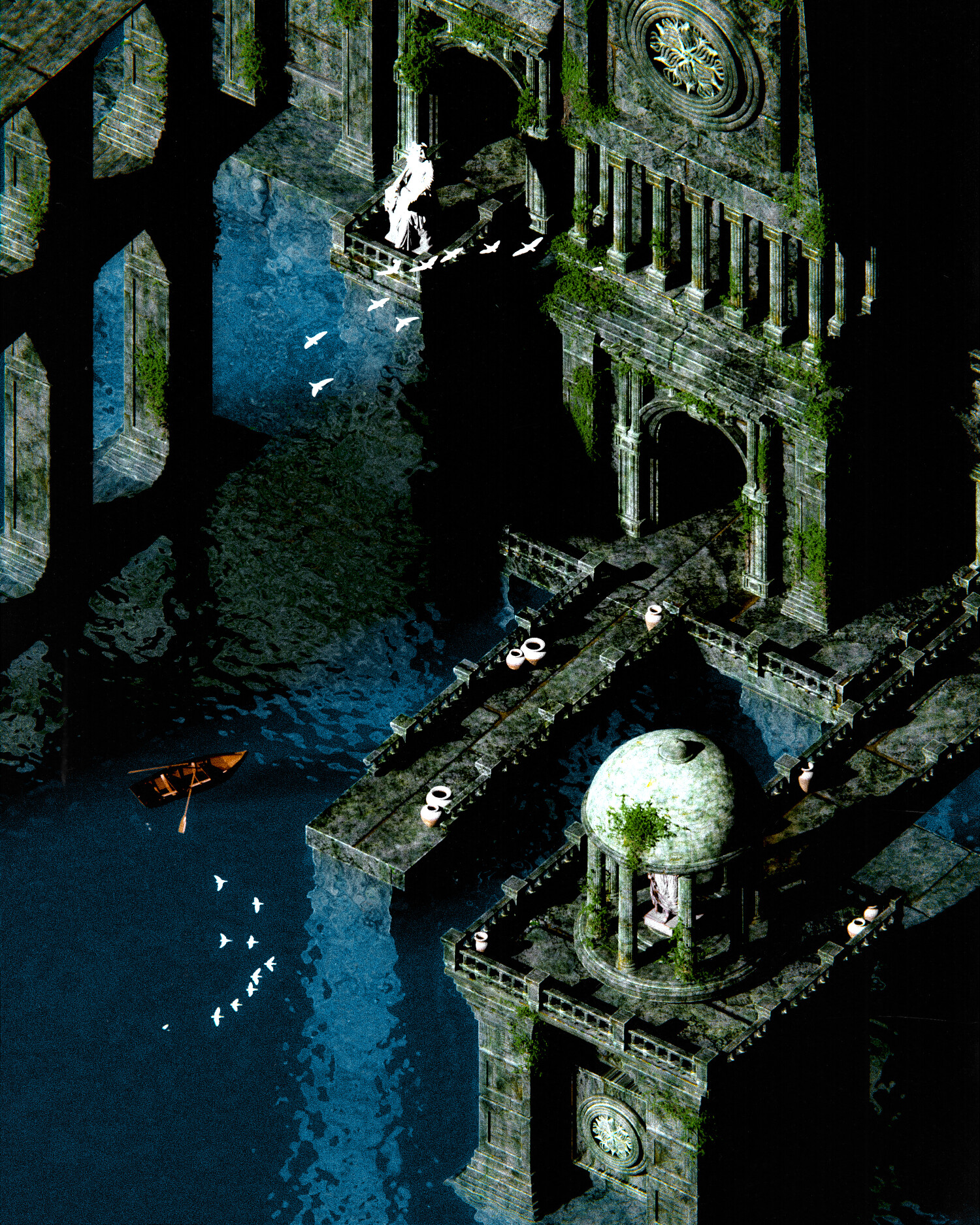 ArtStation - Submerged temple