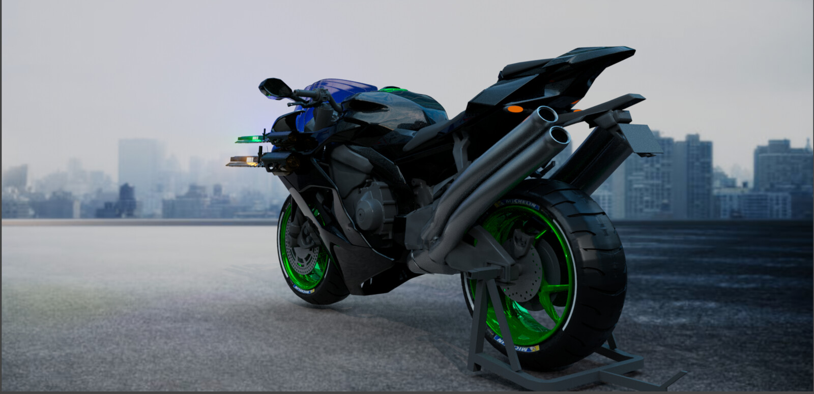 Mobius3D - Alienware RT Combat Motorbike 3D
