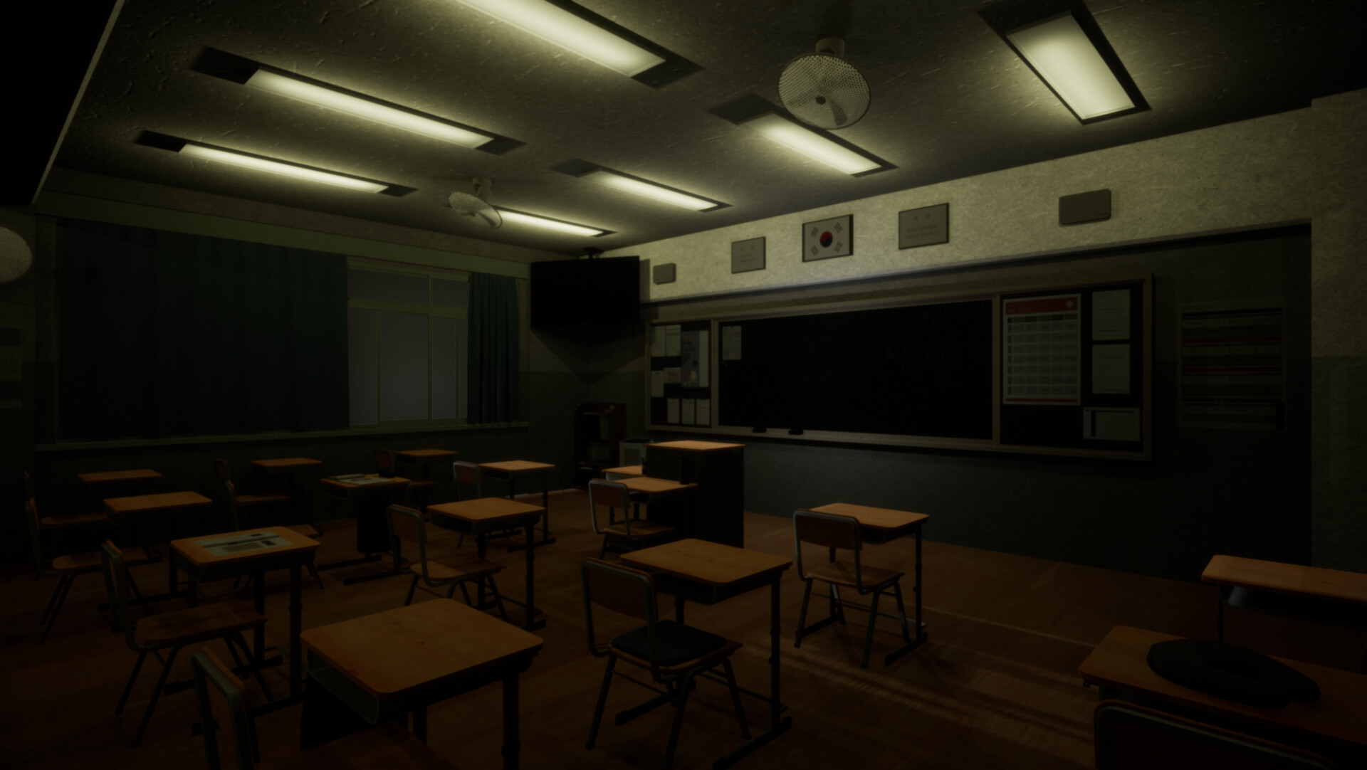 Erin McRitchie - Korean Classroom - Night Scene