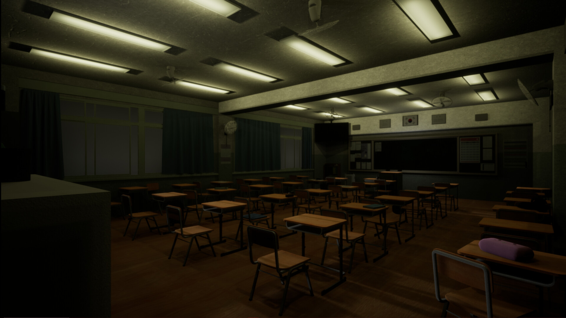 Erin McRitchie - Korean Classroom - Night Scene