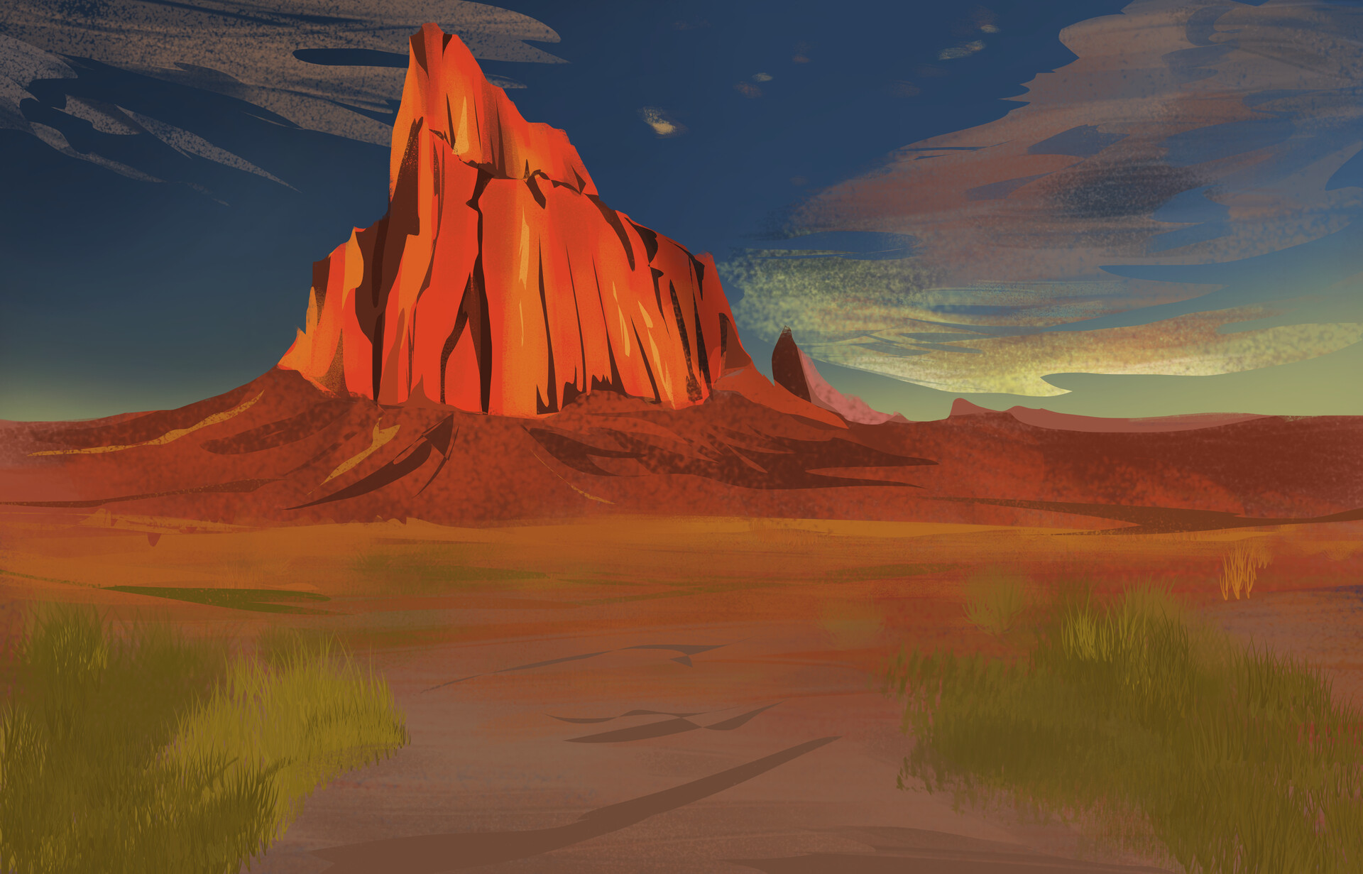 ArtStation - Landscape studies - desert
