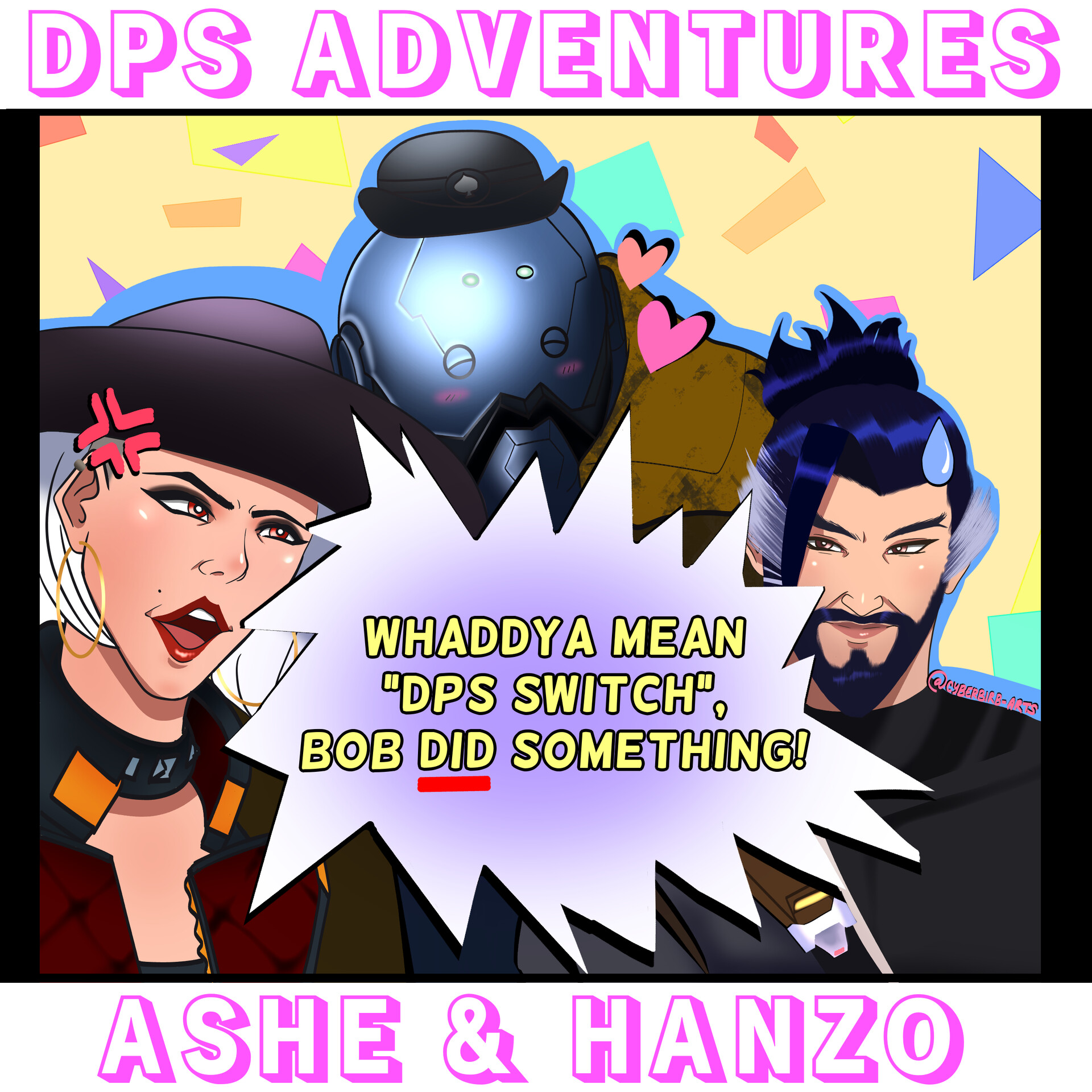 ArtStation - Ashe + Hanzo DPS Portrait