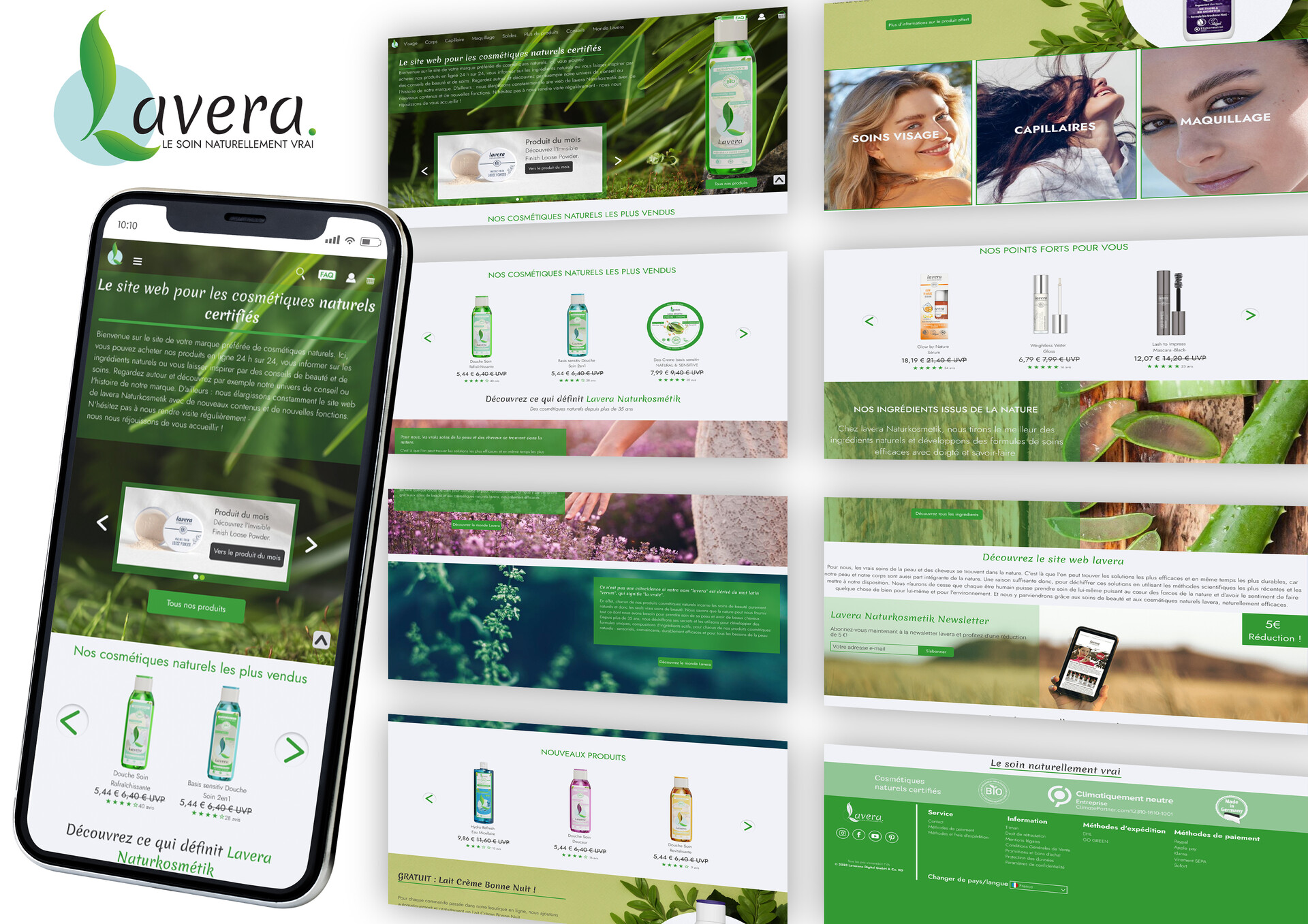 ArtStation - Lavera Web Site UI