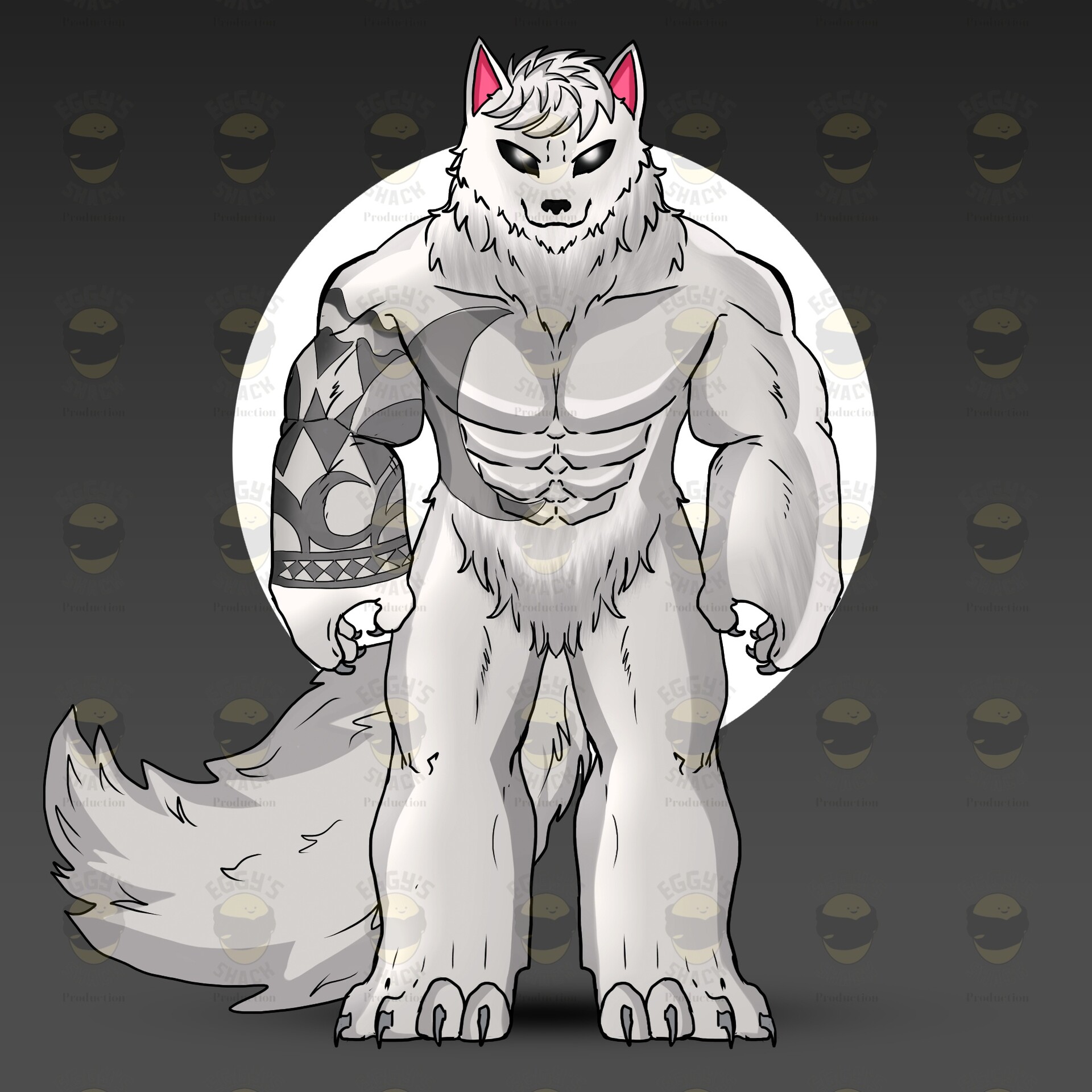 white wolf anthro