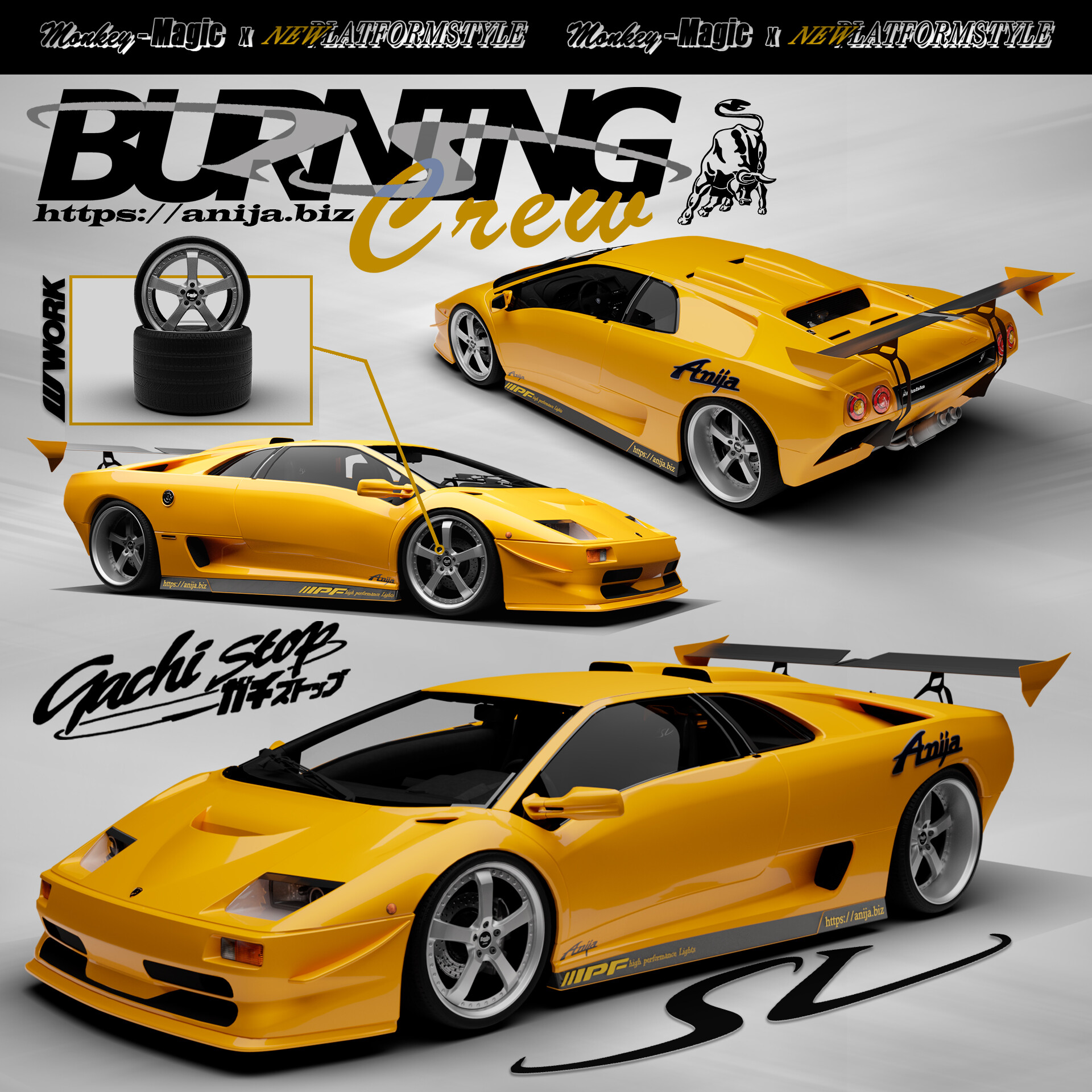 ArtStation - Lamborghini Diablo SV "Anija" 2000
