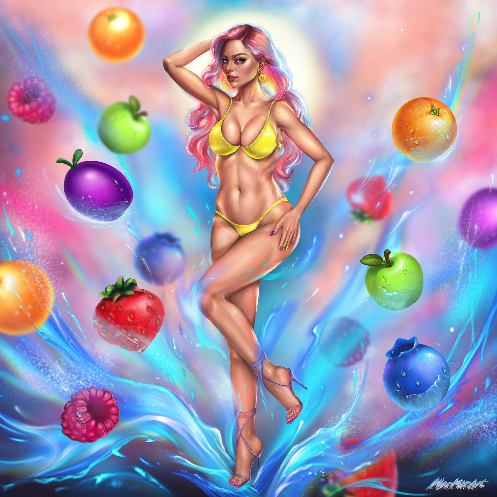 ArtStation - Jammin' Jars Girl | Original Charcter | Animation | Time-Lapse