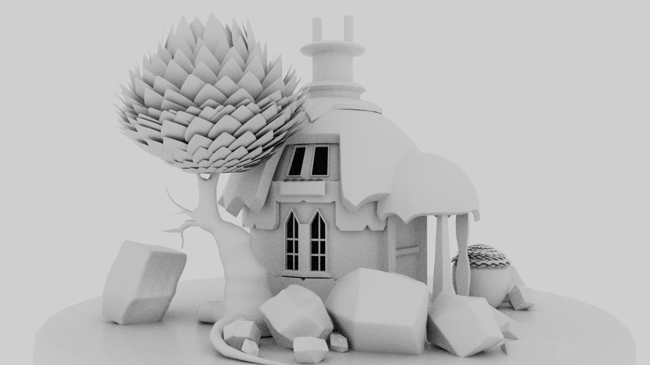 ArtStation - Floating Lotus Hut