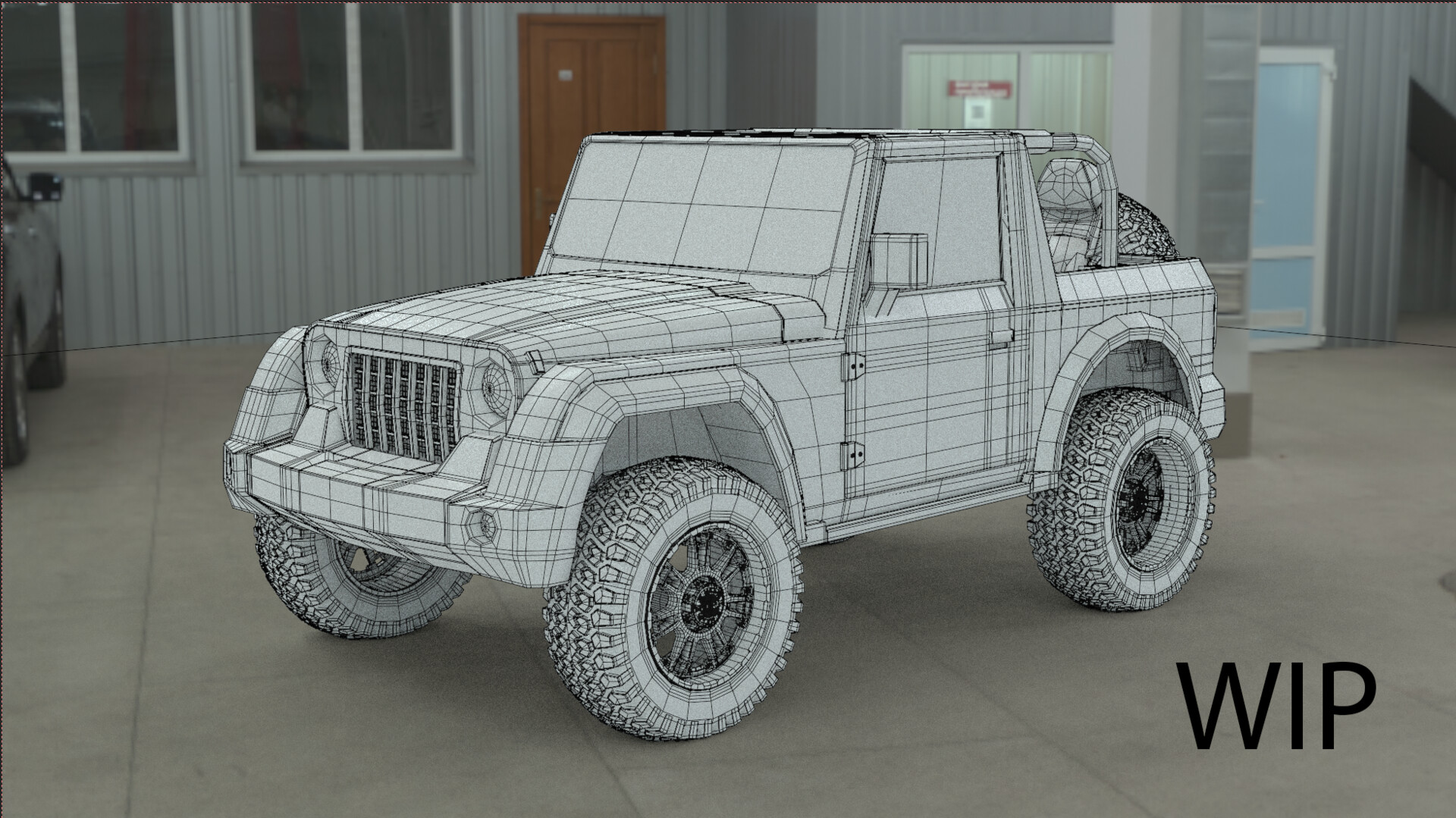 ArtStation - Mahindra Thar SUV 3D