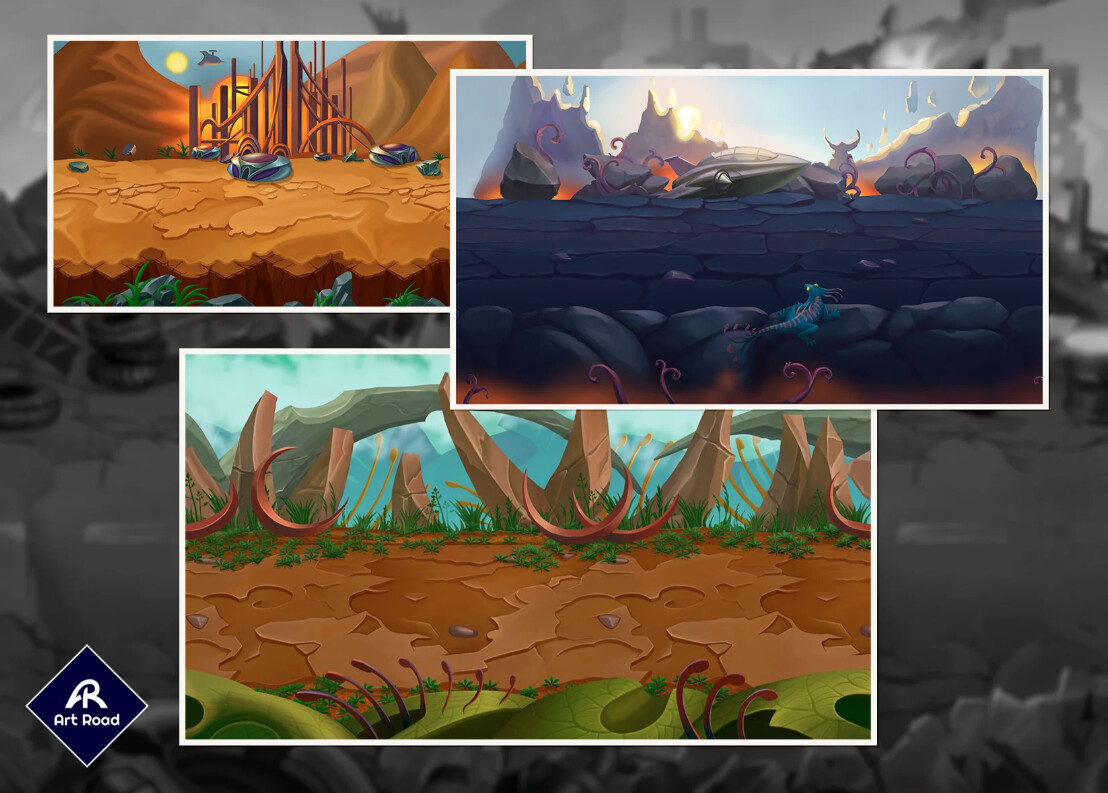 ArtStation - Backgrounds for game