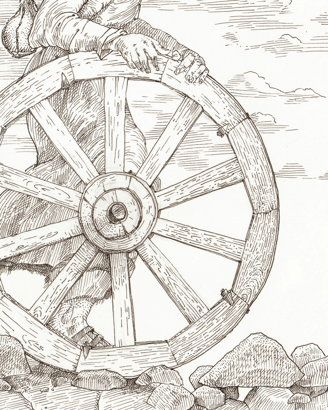 ArtStation - Walk with a wheel - detail