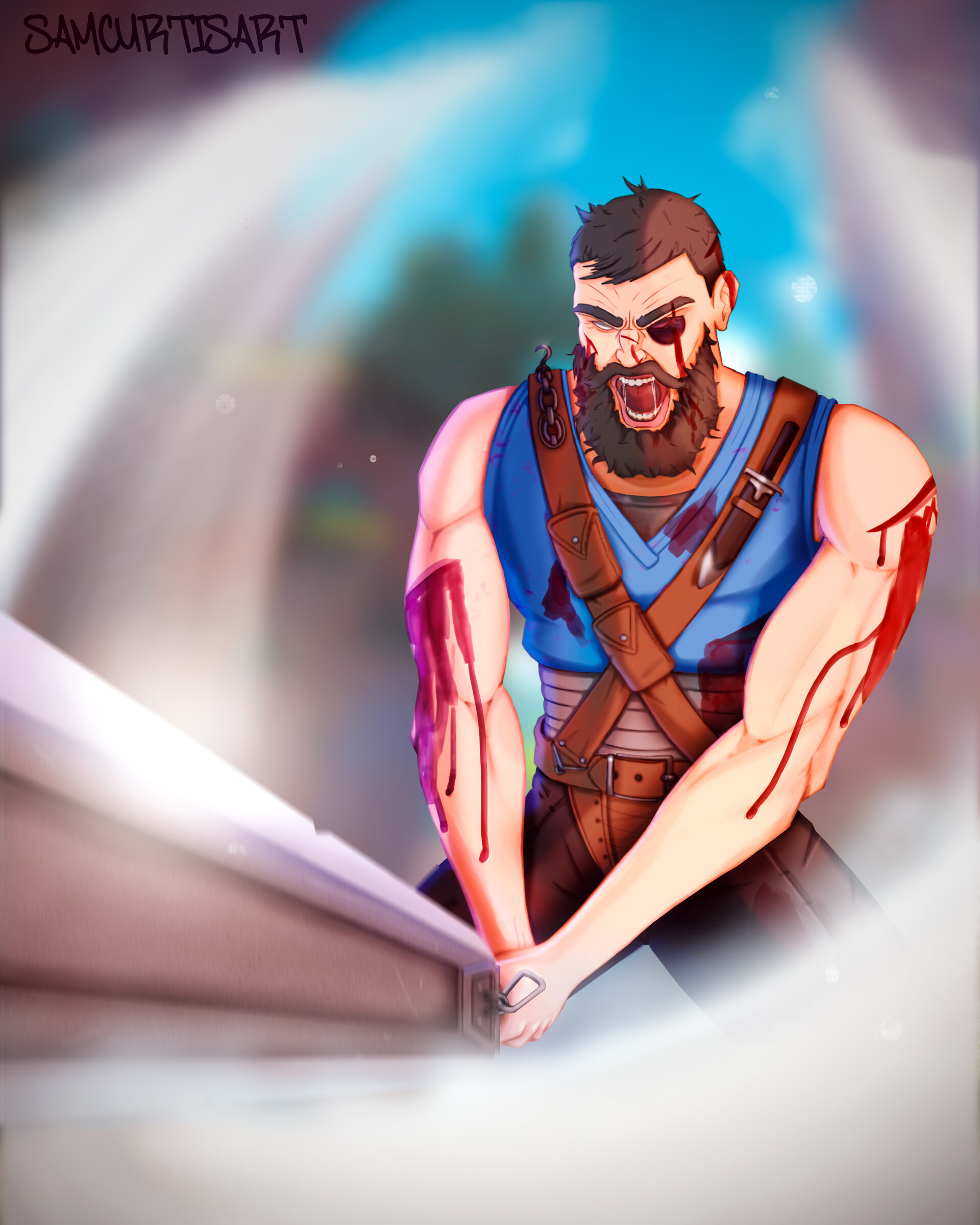 ArtStation - Wounded Warrior