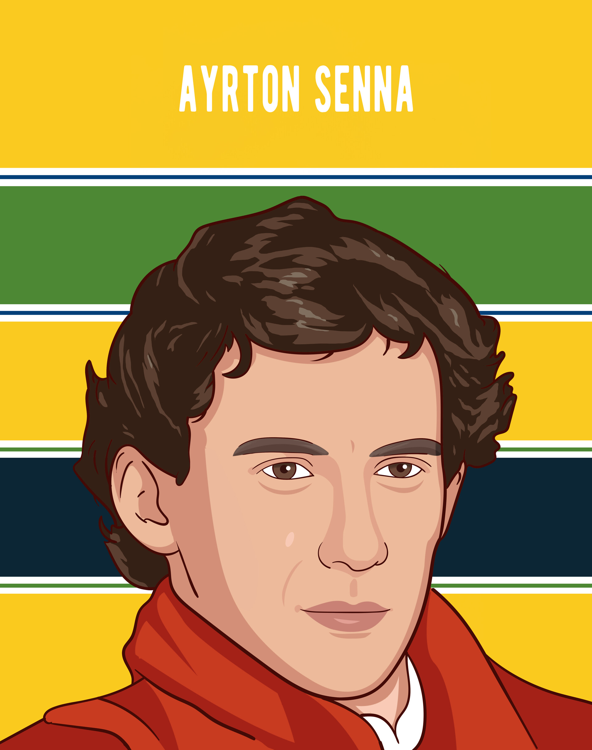 ArtStation - Eternal Legend: A Tribute to Ayrton Senna