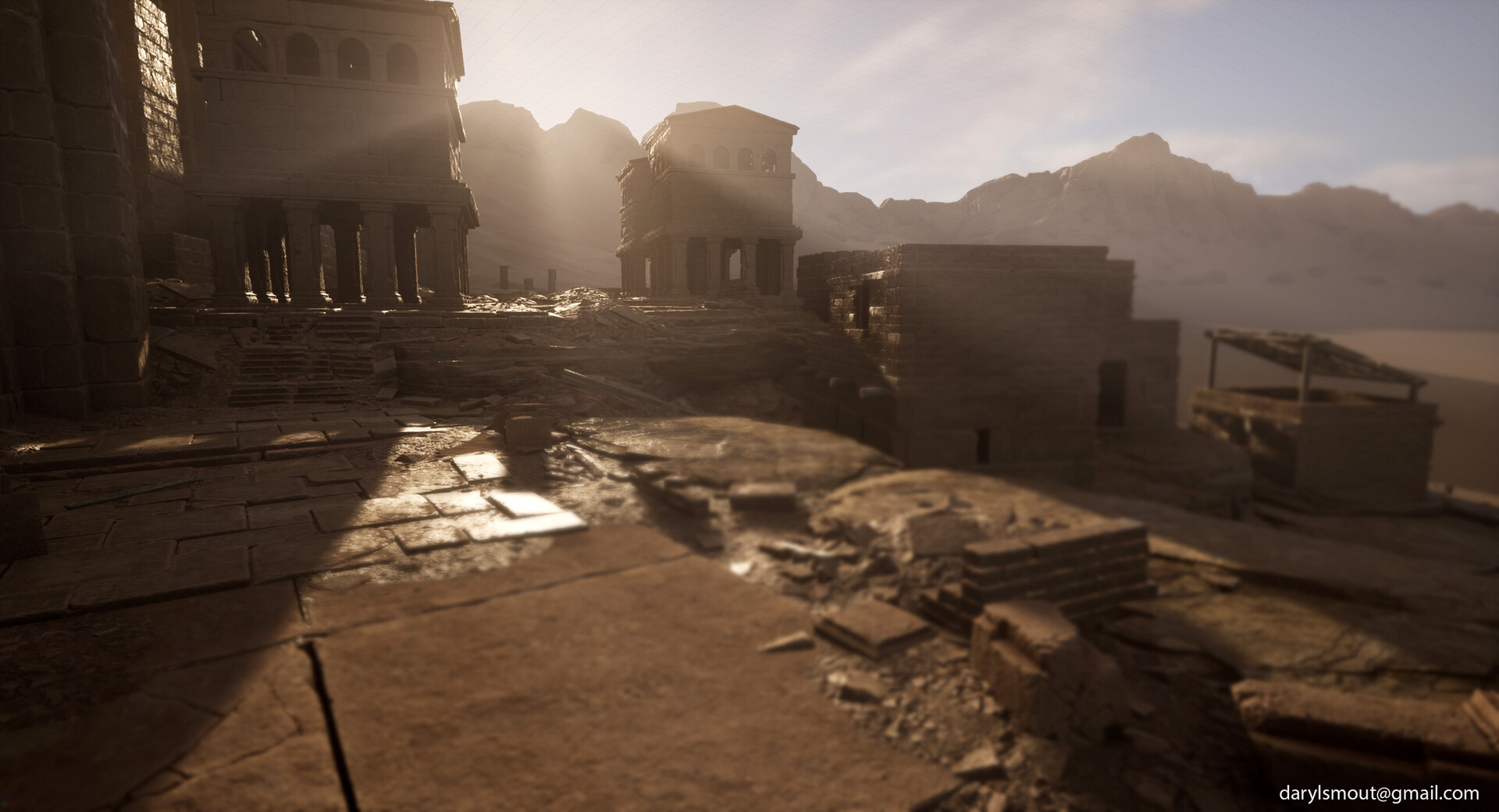 ArtStation - Desert Ruins (WIP)